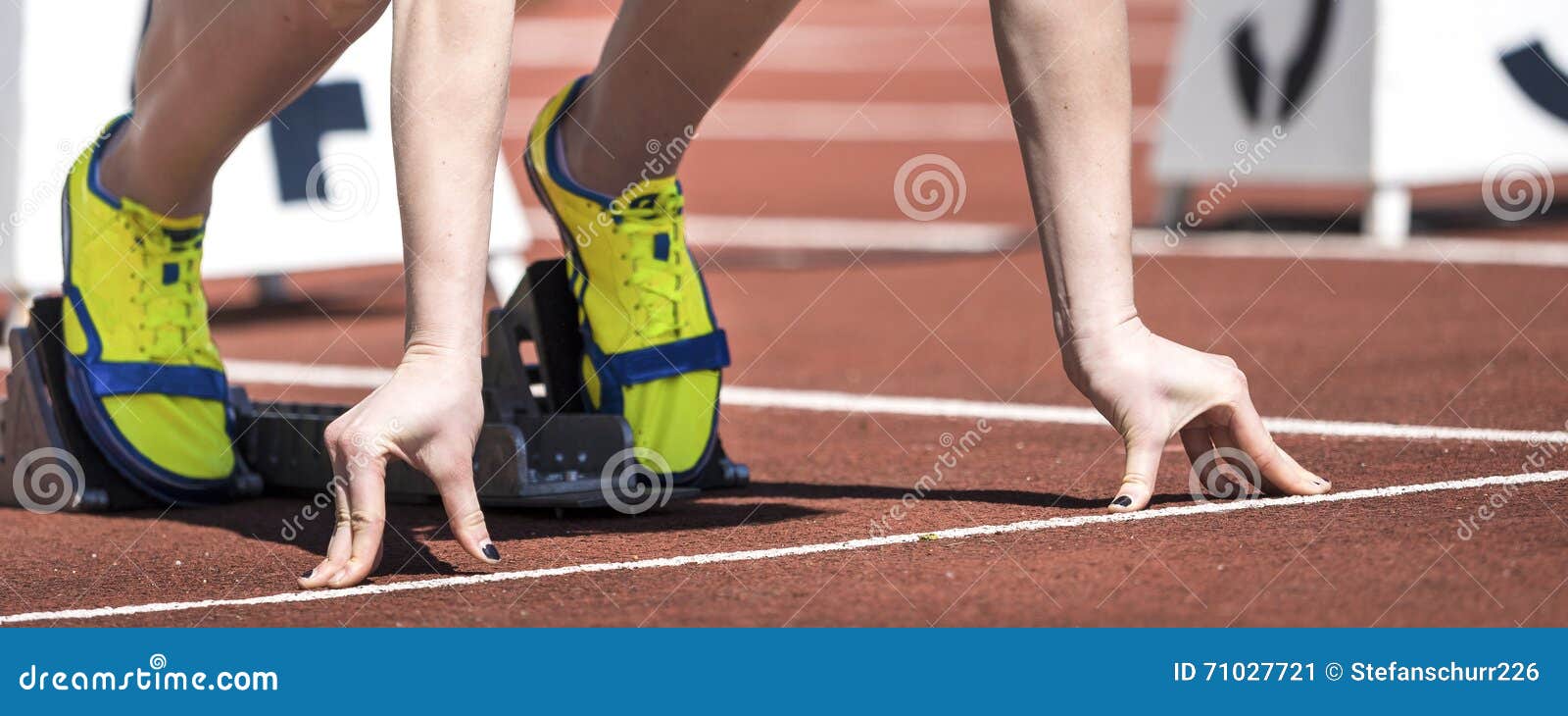 Sprint start stock image. Image of outdoor, athletes - 71027721