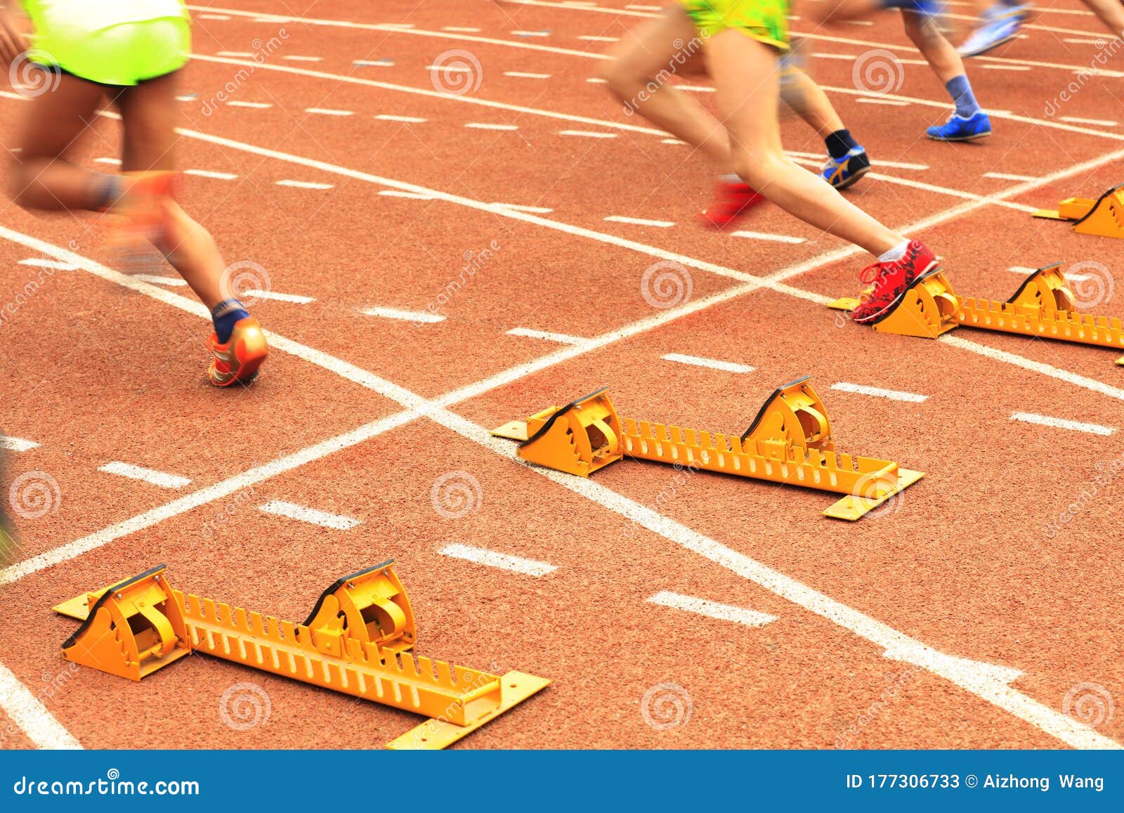 Sprint start stock image. Image of motion, action, compete - 177306733