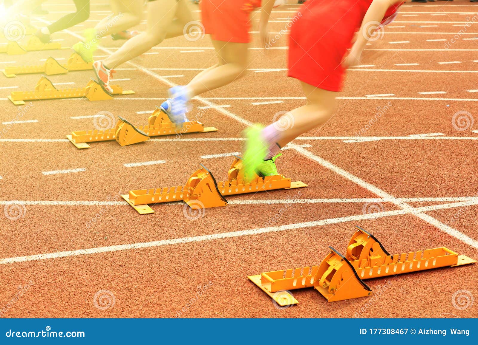 Sprint start stock image. Image of competitive, outdoor - 177308467