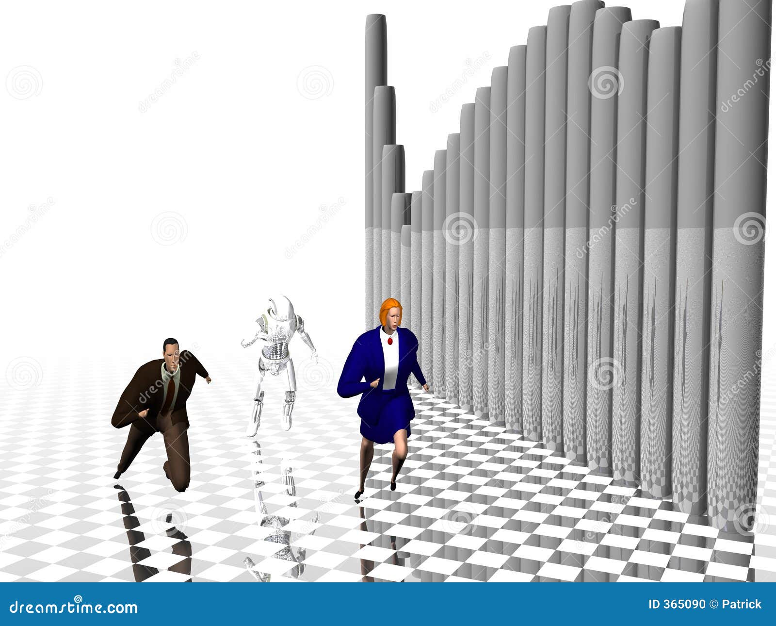 Sprint to success. stock illustration. Illustration of reflective - 365090