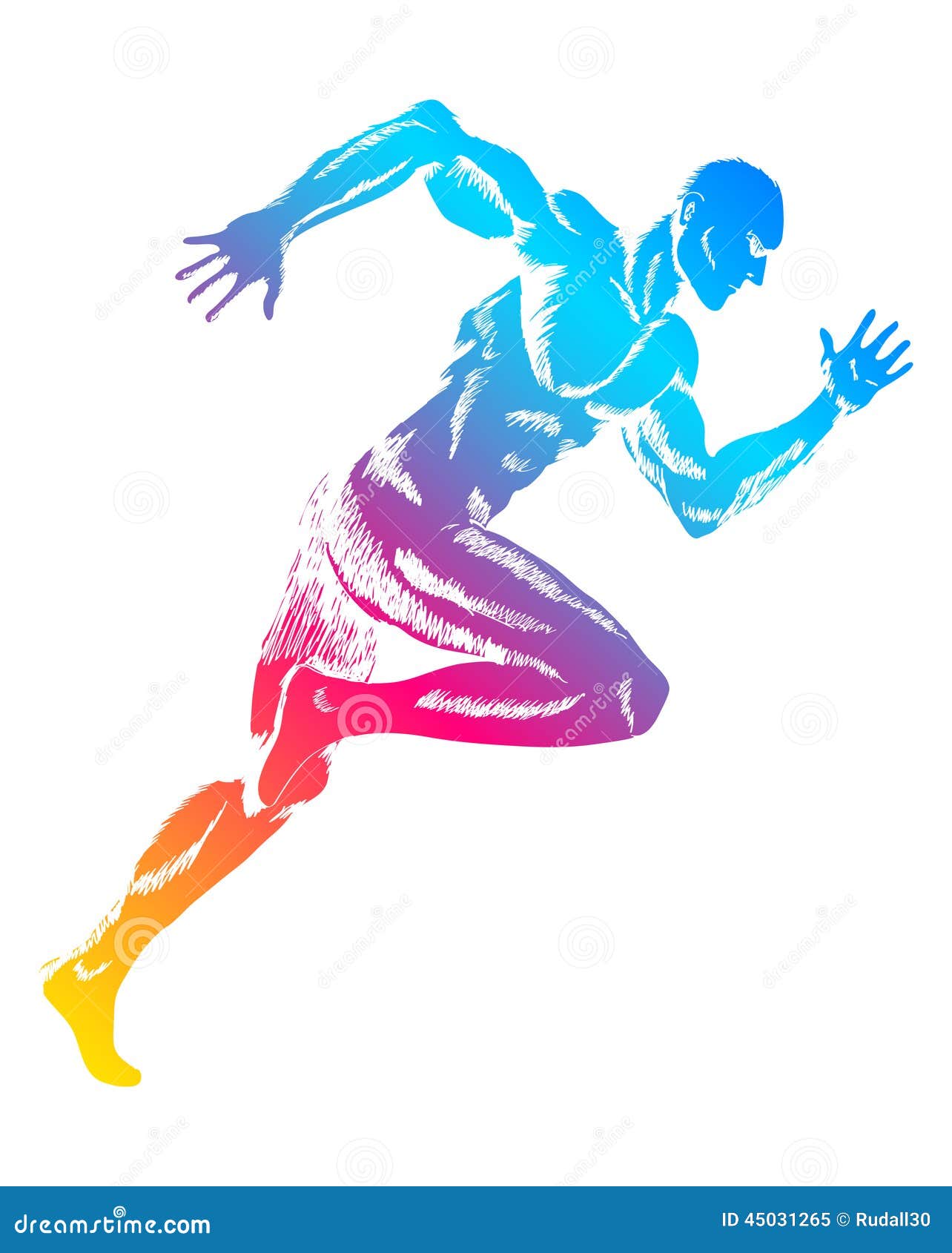 Sprinter stock vector. Illustration of objective, destination - 45031265