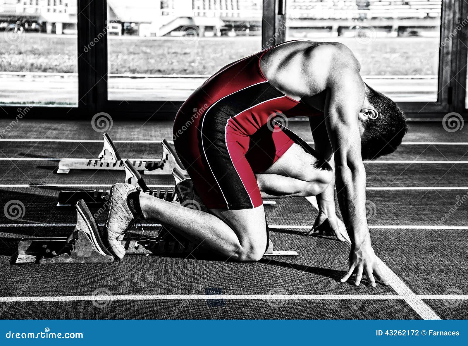 Sprinter man stock photo. Image of muscular, person, power - 43262172