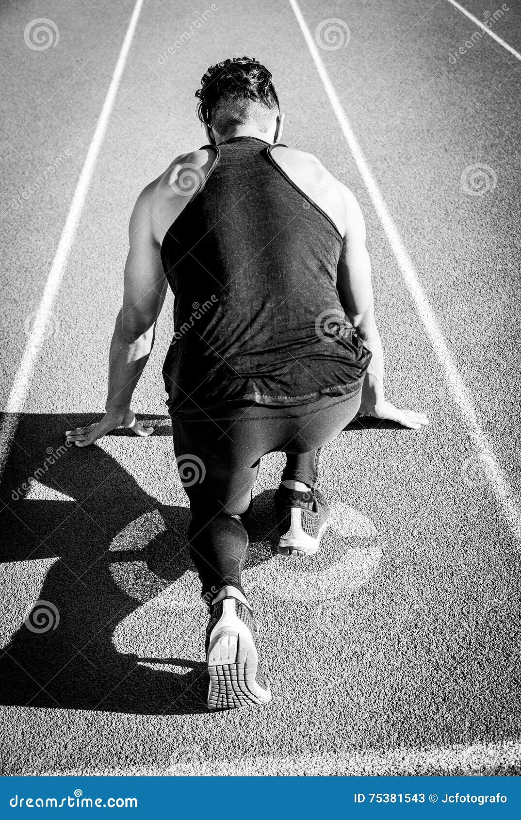 Sprinter man stock image. Image of jogging, champion - 75381543