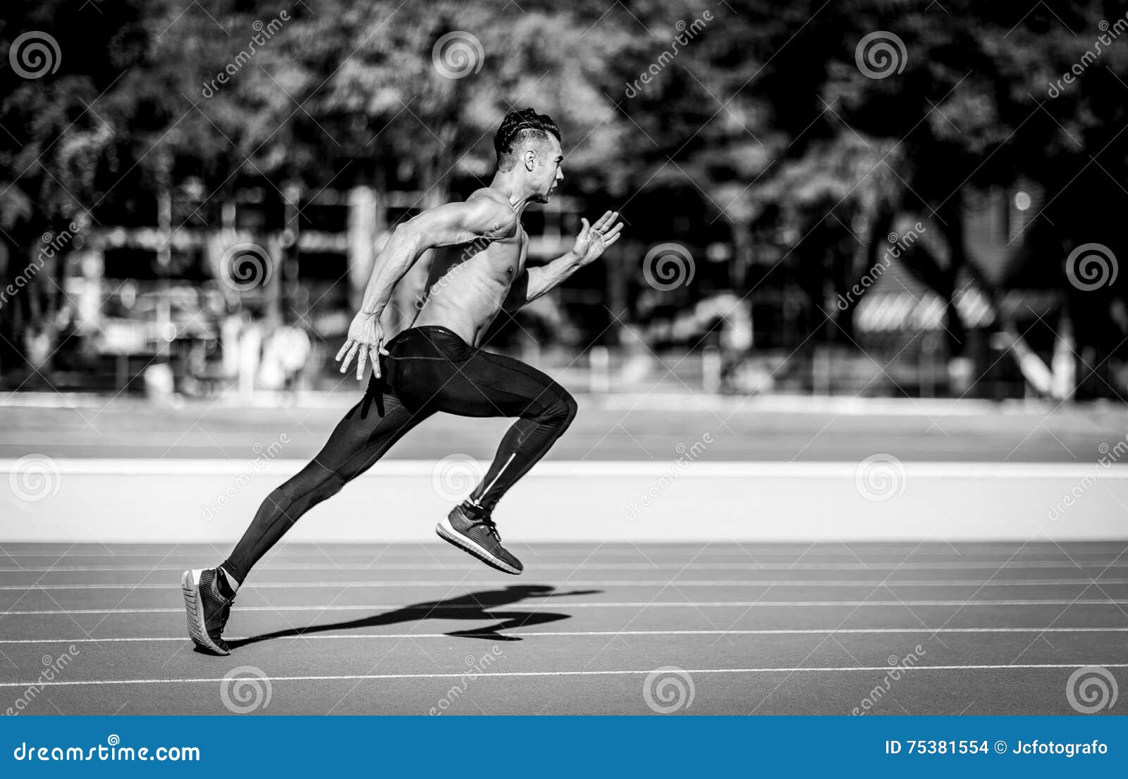 Sprinter man stock photo. Image of determination, blocks - 75381554