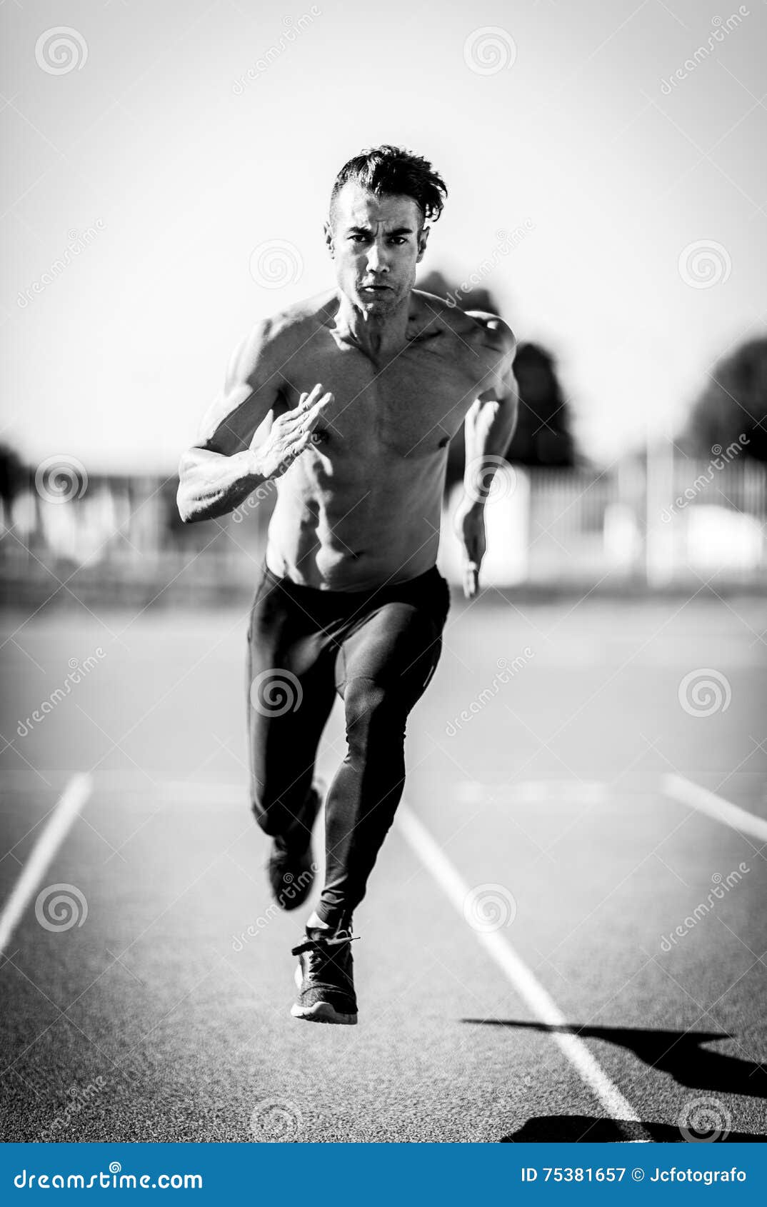Sprinter man stock image. Image of performance, athletics - 75381657