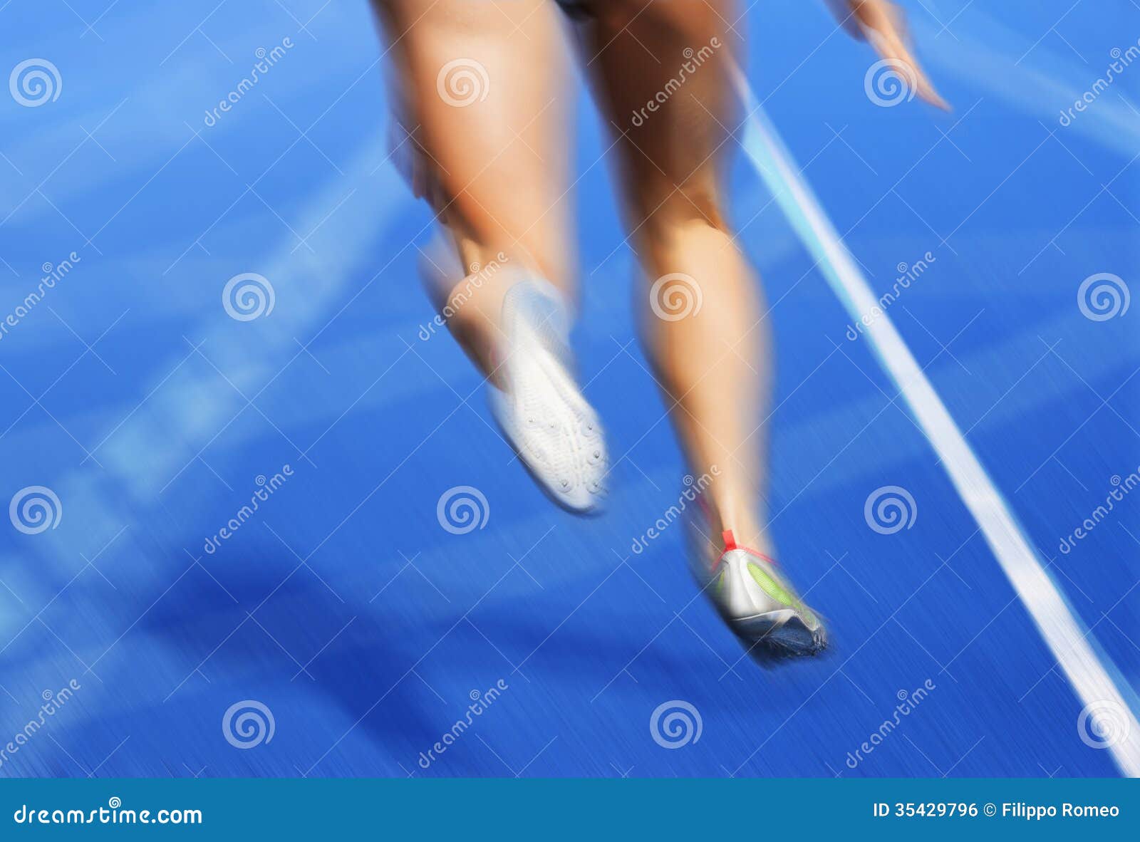 Sprinter race track blur stock photo. Image of stadium - 35429796