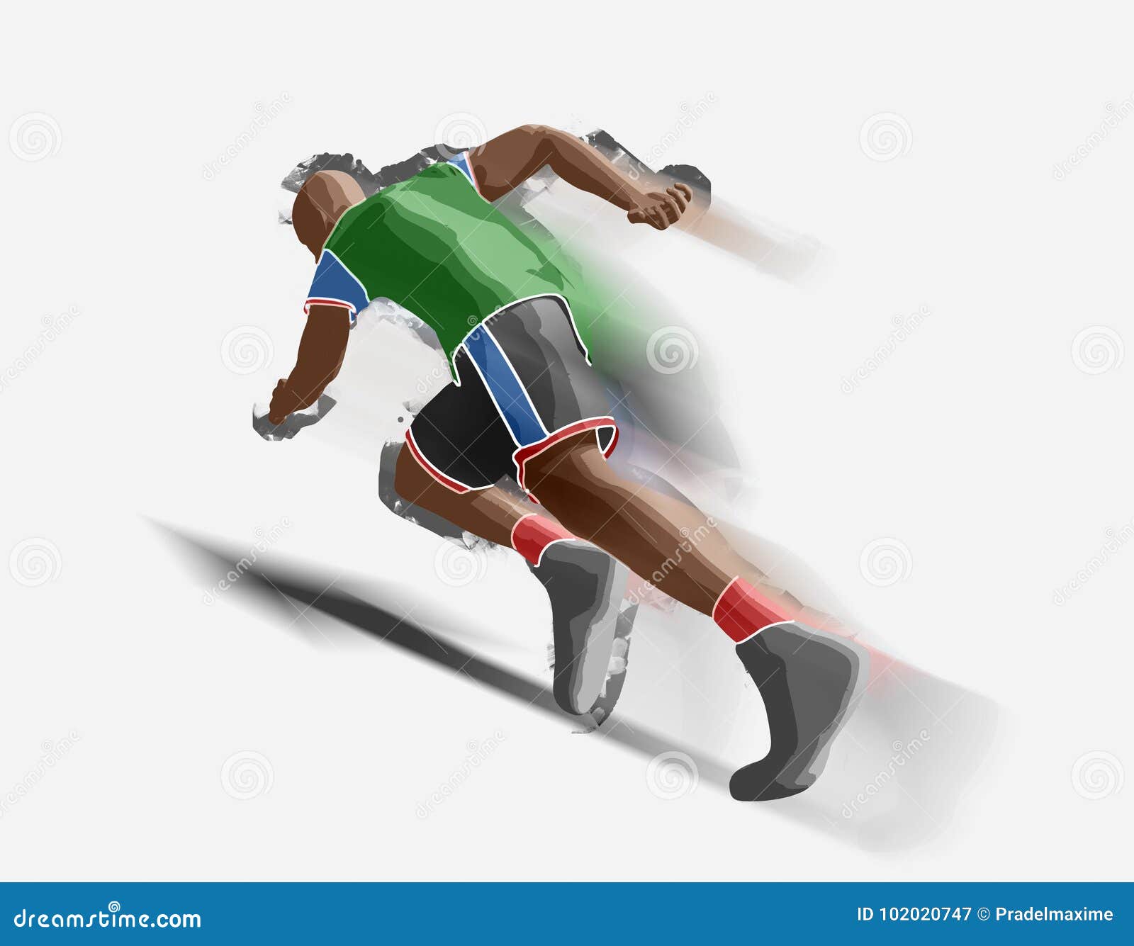 Sprinter stock illustration. Illustration of basket - 102020747