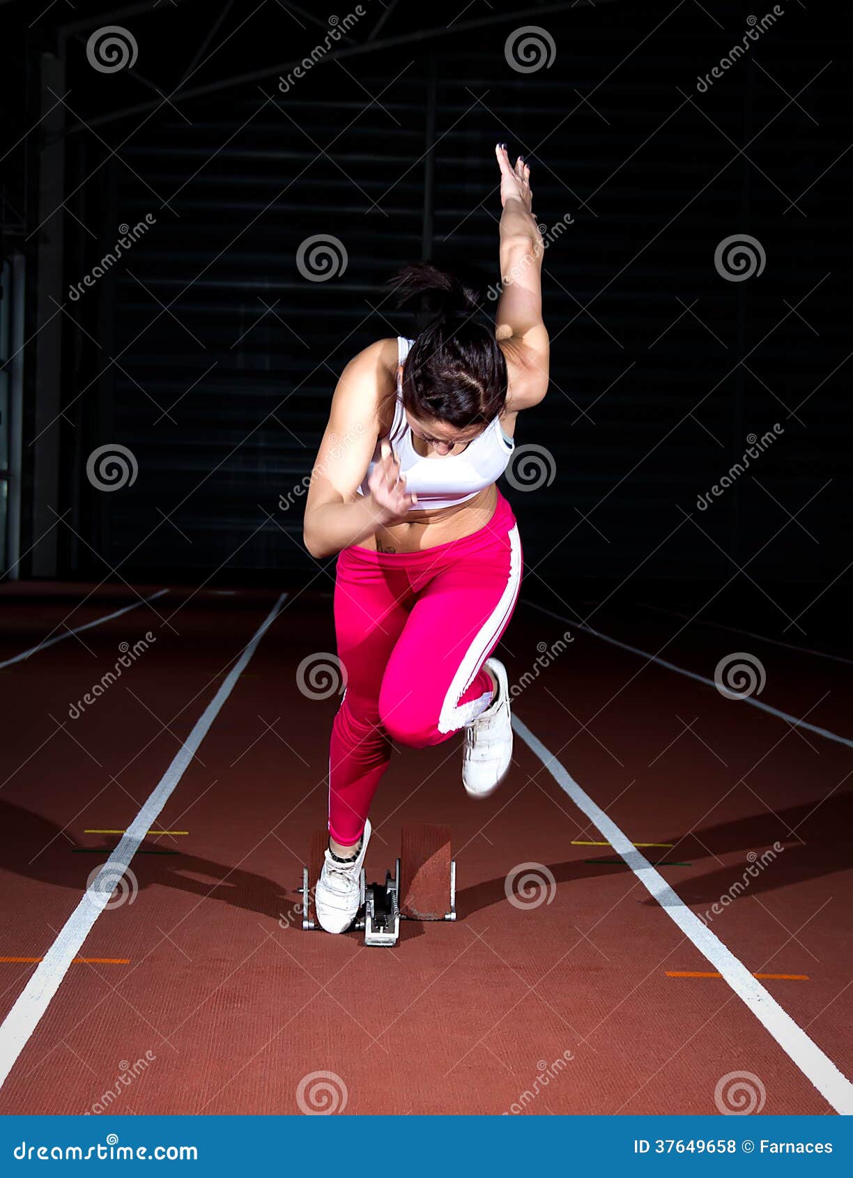 Sprinter woman stock photo. Image of athlete, active - 37649658