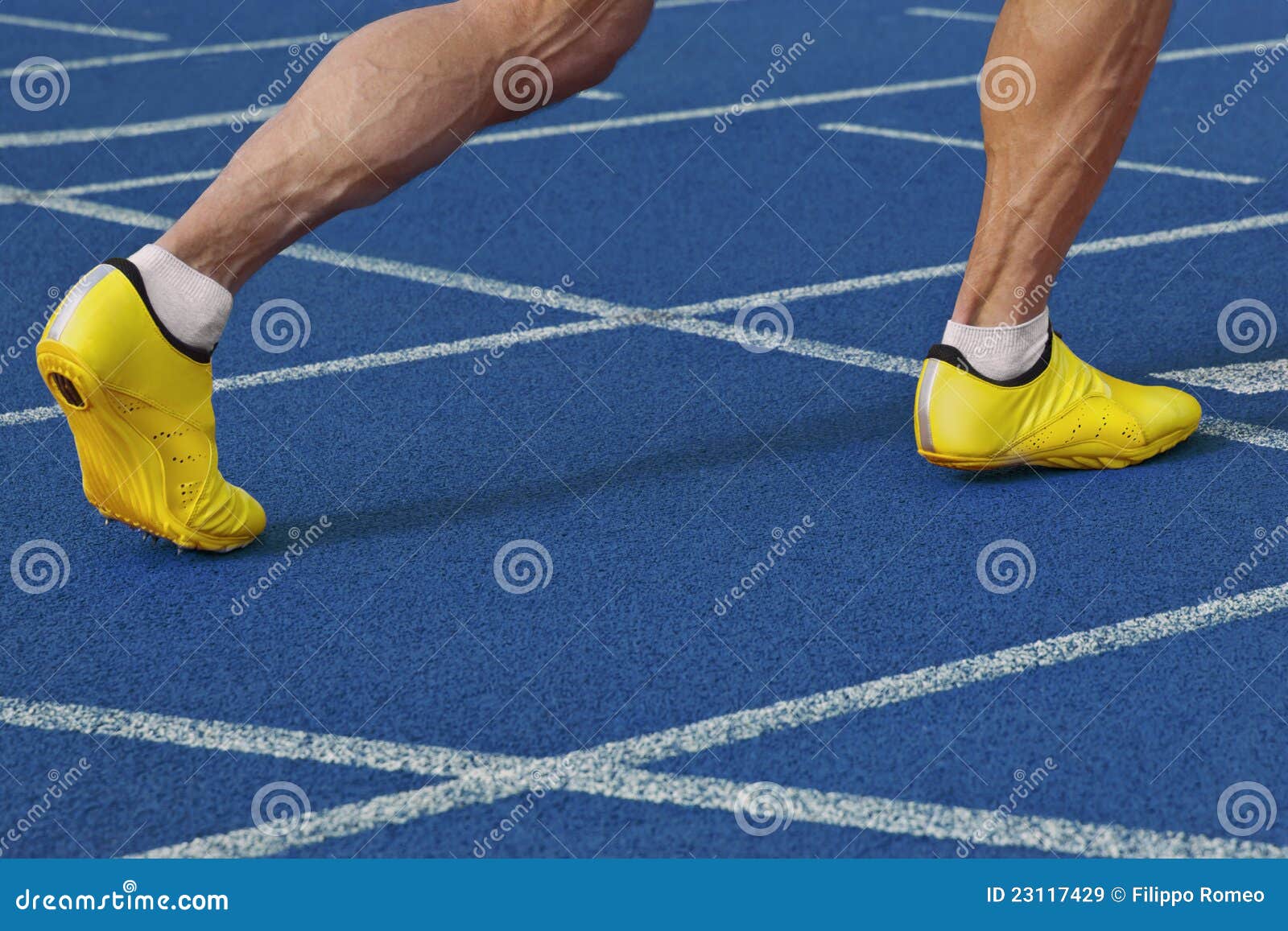 Sprinting start stock image. Image of male, blue, racer - 23117429