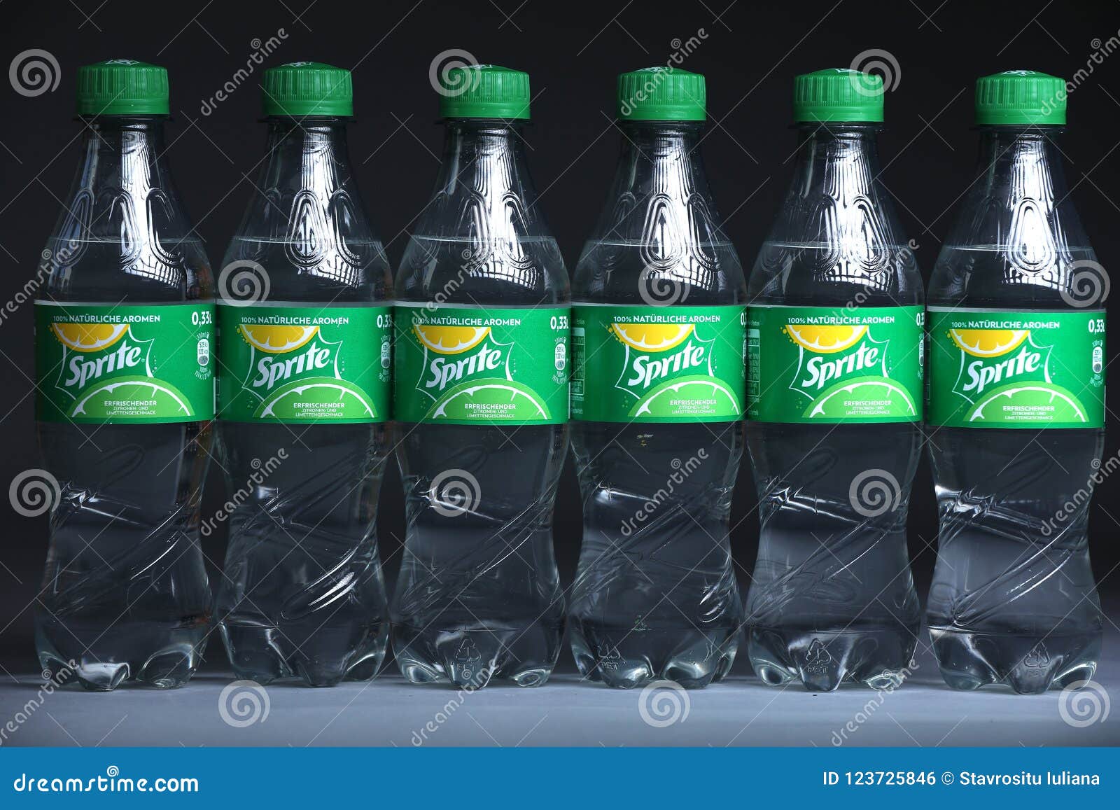 Sprite bottles of drinks editorial photo. Image of outdoors - 123725846