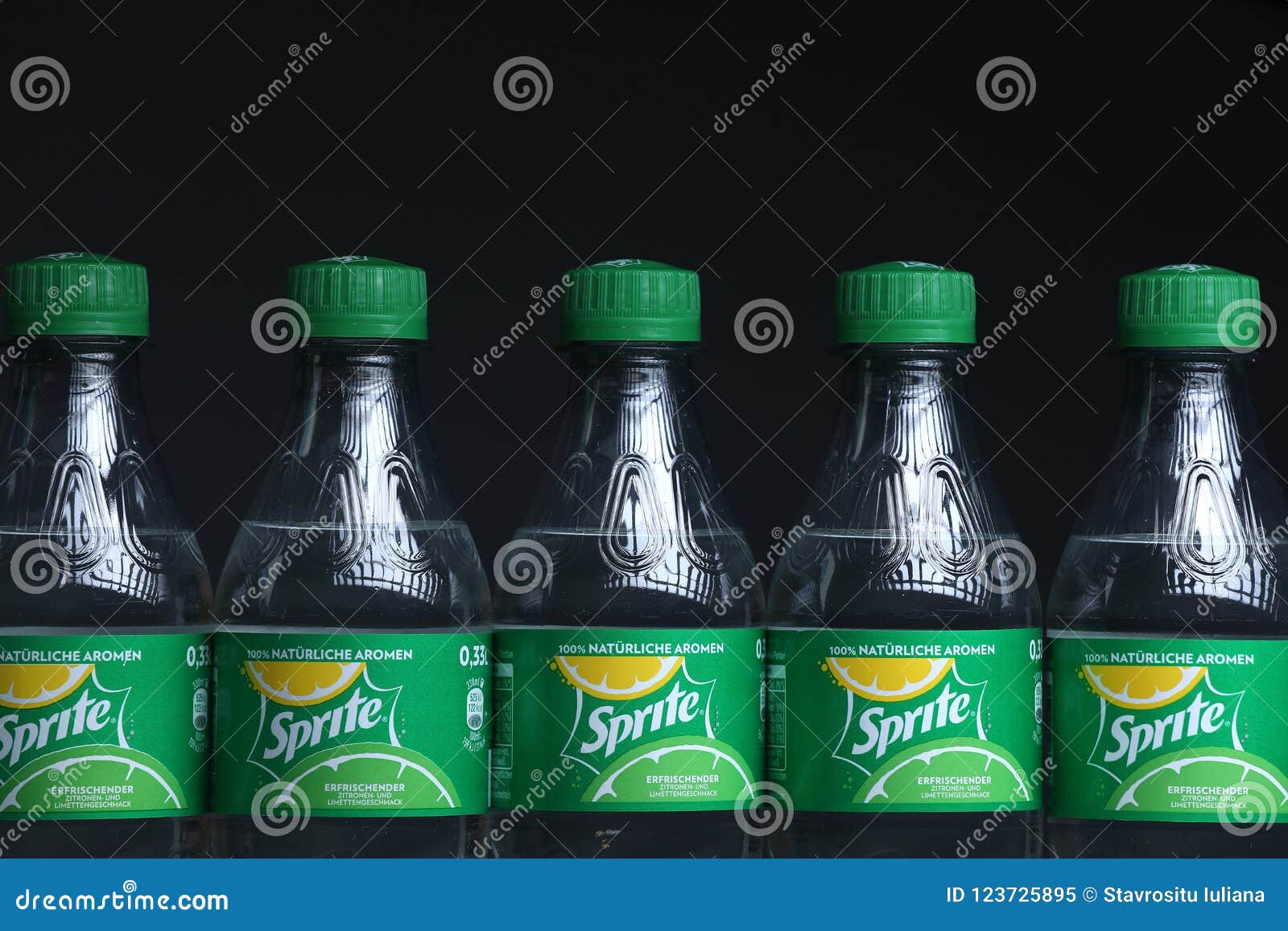 Sprite bottles of drinks editorial image. Image of minibottle - 123725895