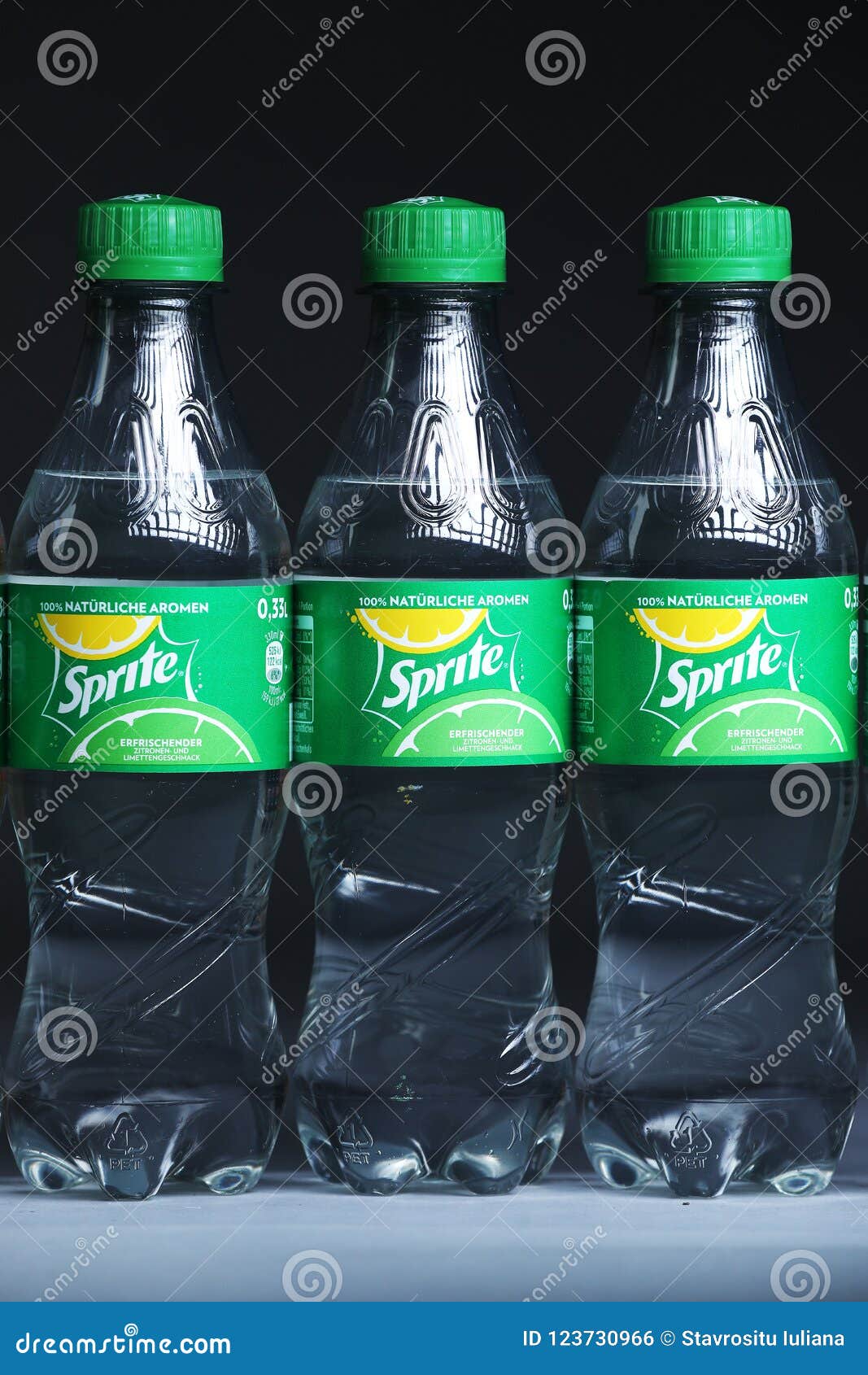 Sprite bottles of drinks editorial photo. Image of bottles - 123730966