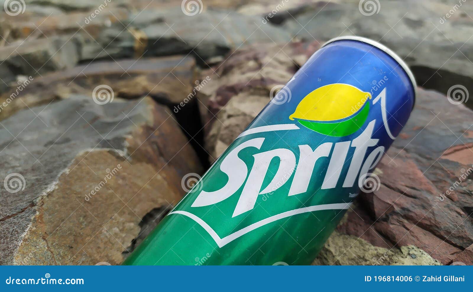 A sprite can editorial photo. Image of beer, food, yellow - 196814006