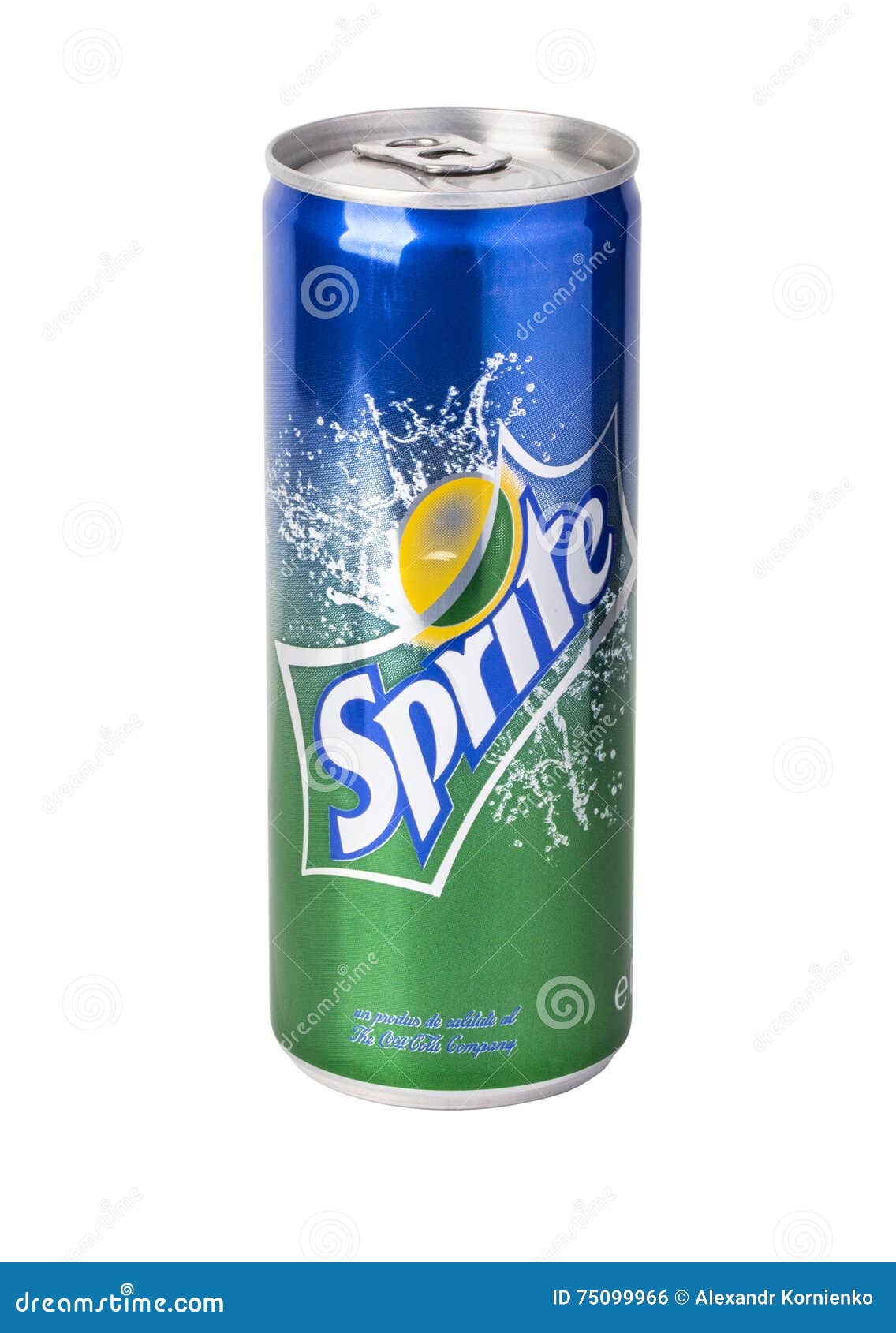 Sprite Can On White Background. Editorial Photo - Image of lime ...