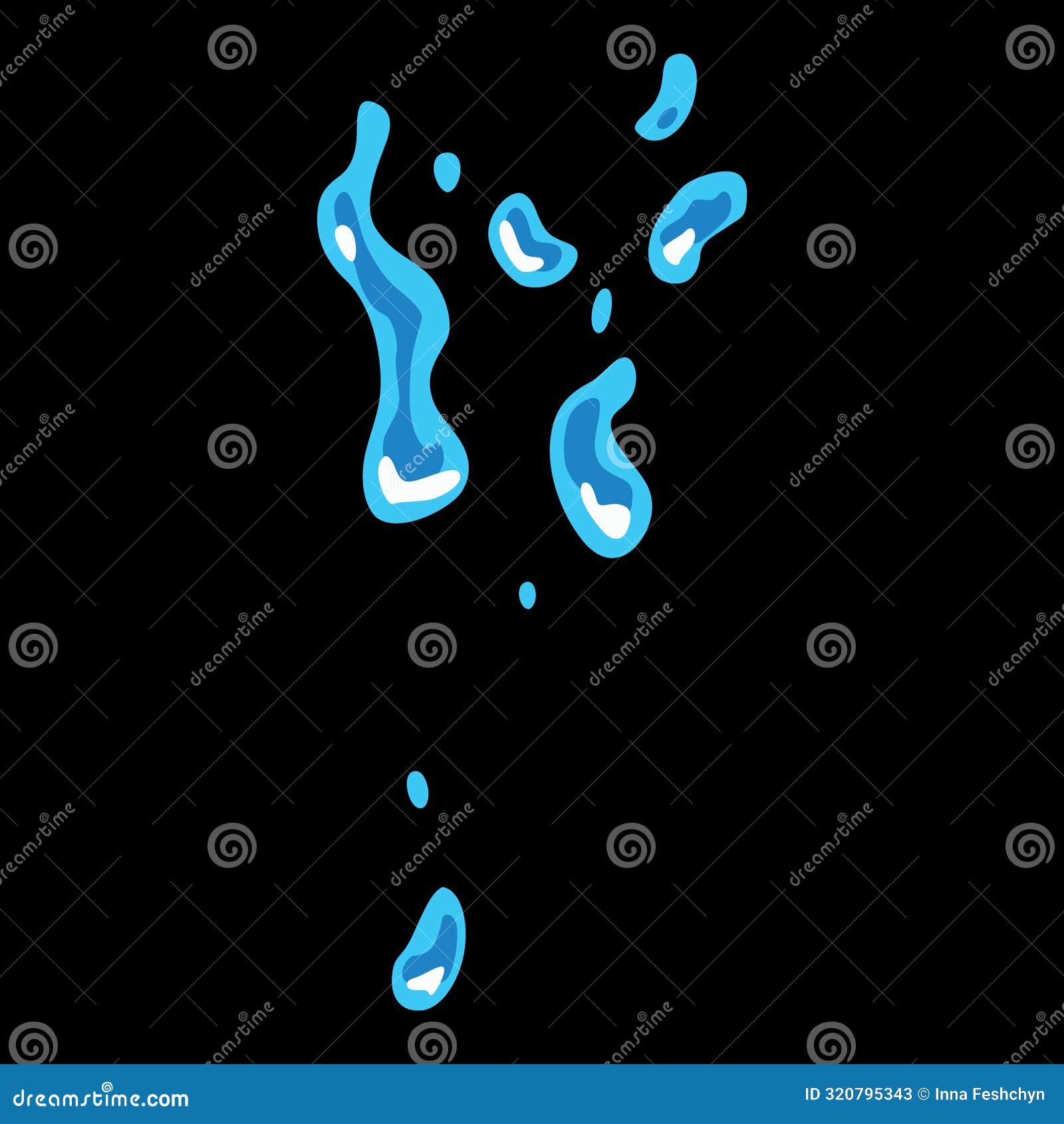 A Sprite Sheet, a Water Trap, a Splash for a Game or a Cartoon Stock ...