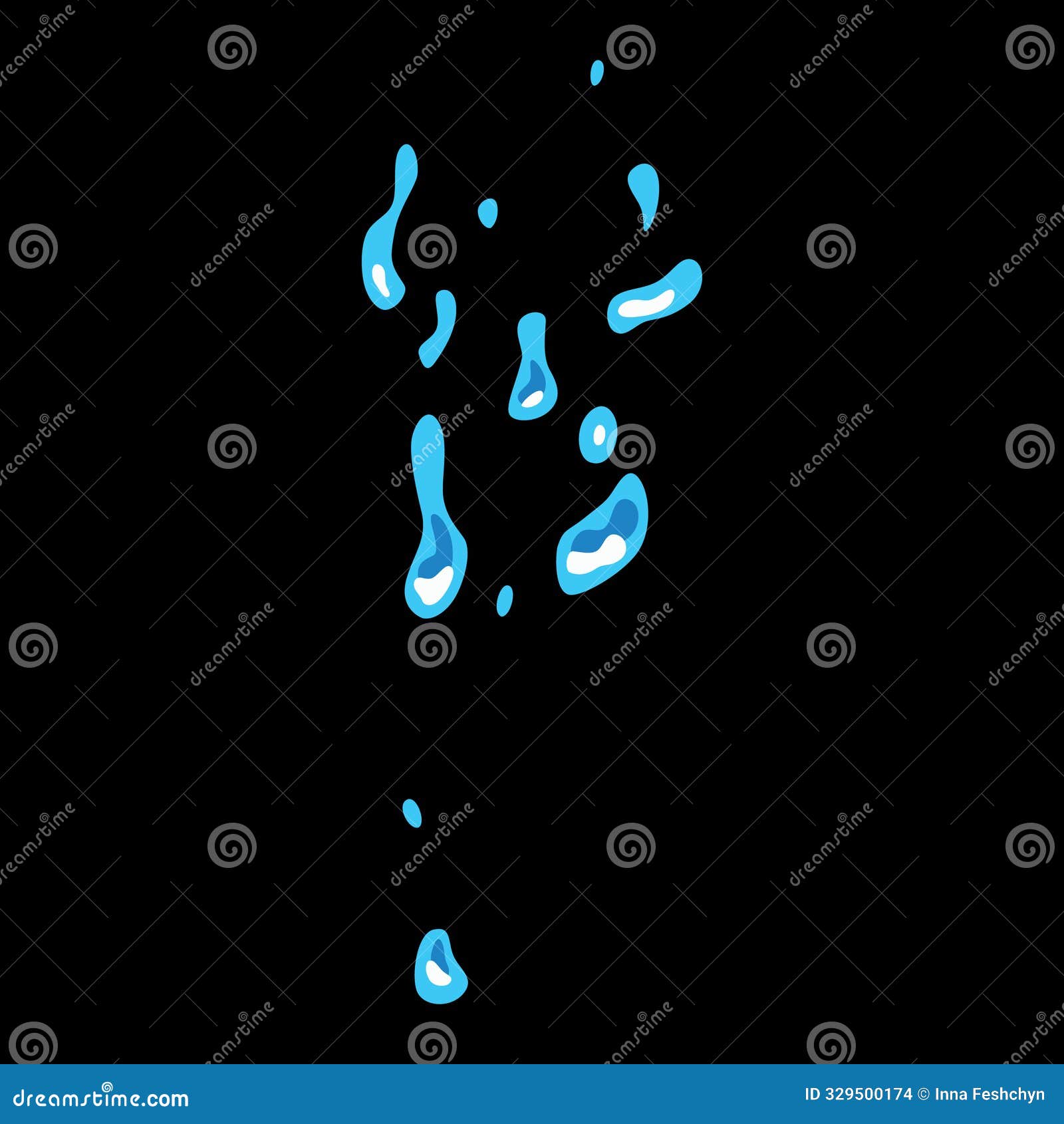 A Sprite Sheet, a Water Trap, a Splash for a Game or a Cartoon Stock ...