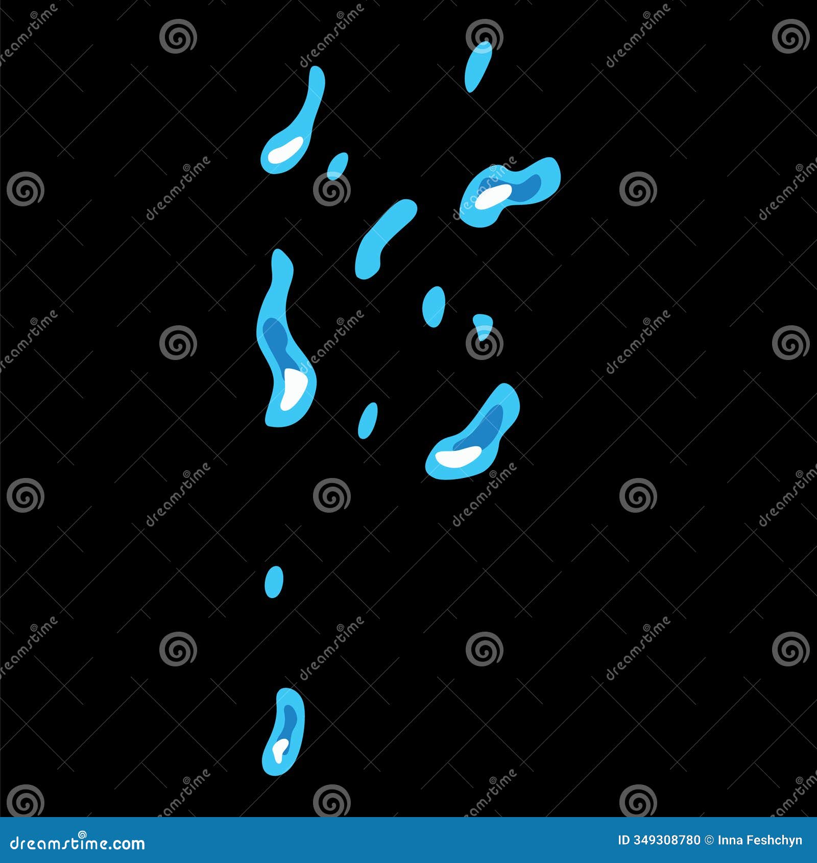 A Sprite Sheet, a Water Trap, a Splash for a Game or a Cartoon Stock ...