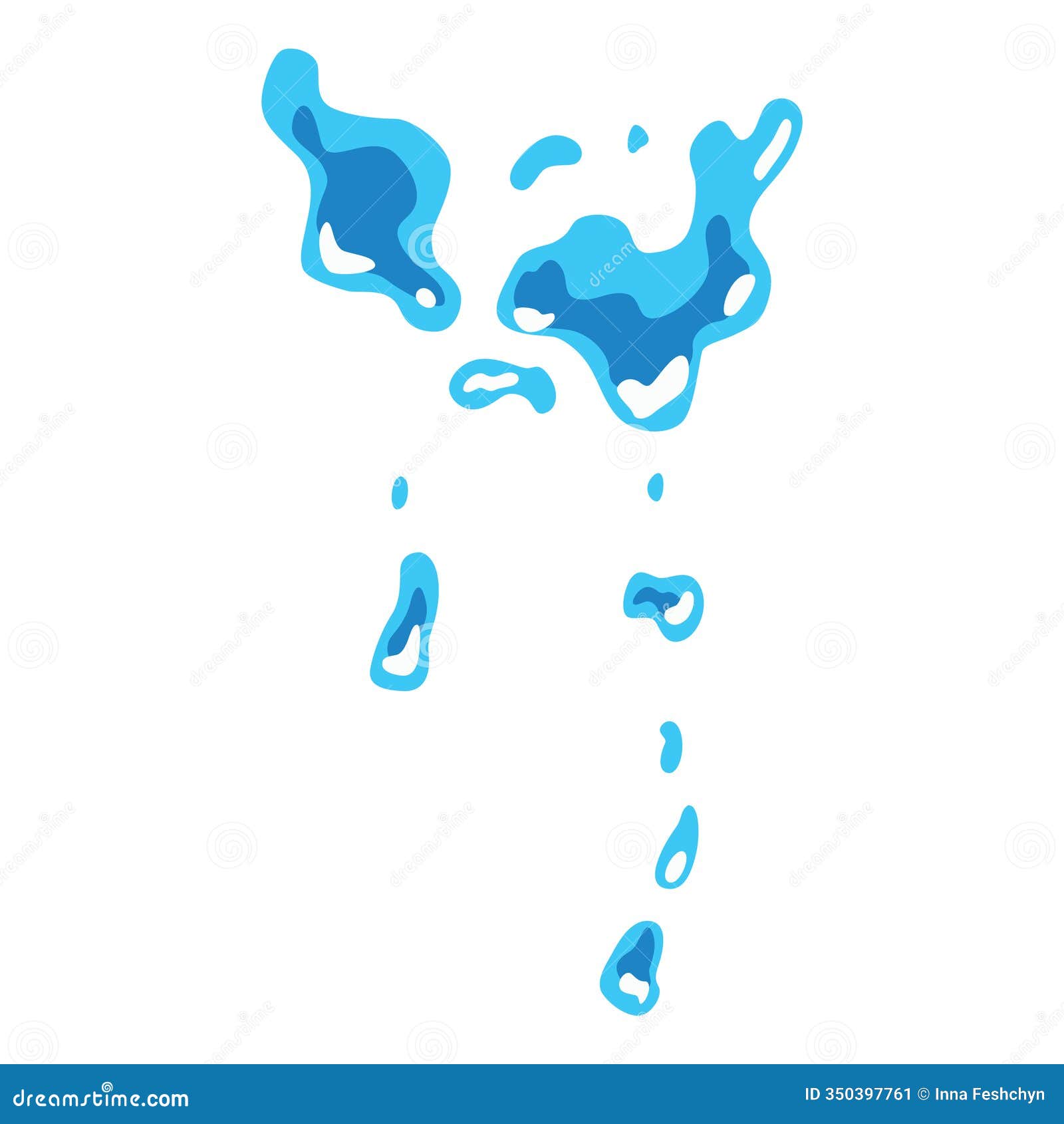 A Sprite Sheet, a Water Trap, a Splash for a Game or a Cartoon Stock ...