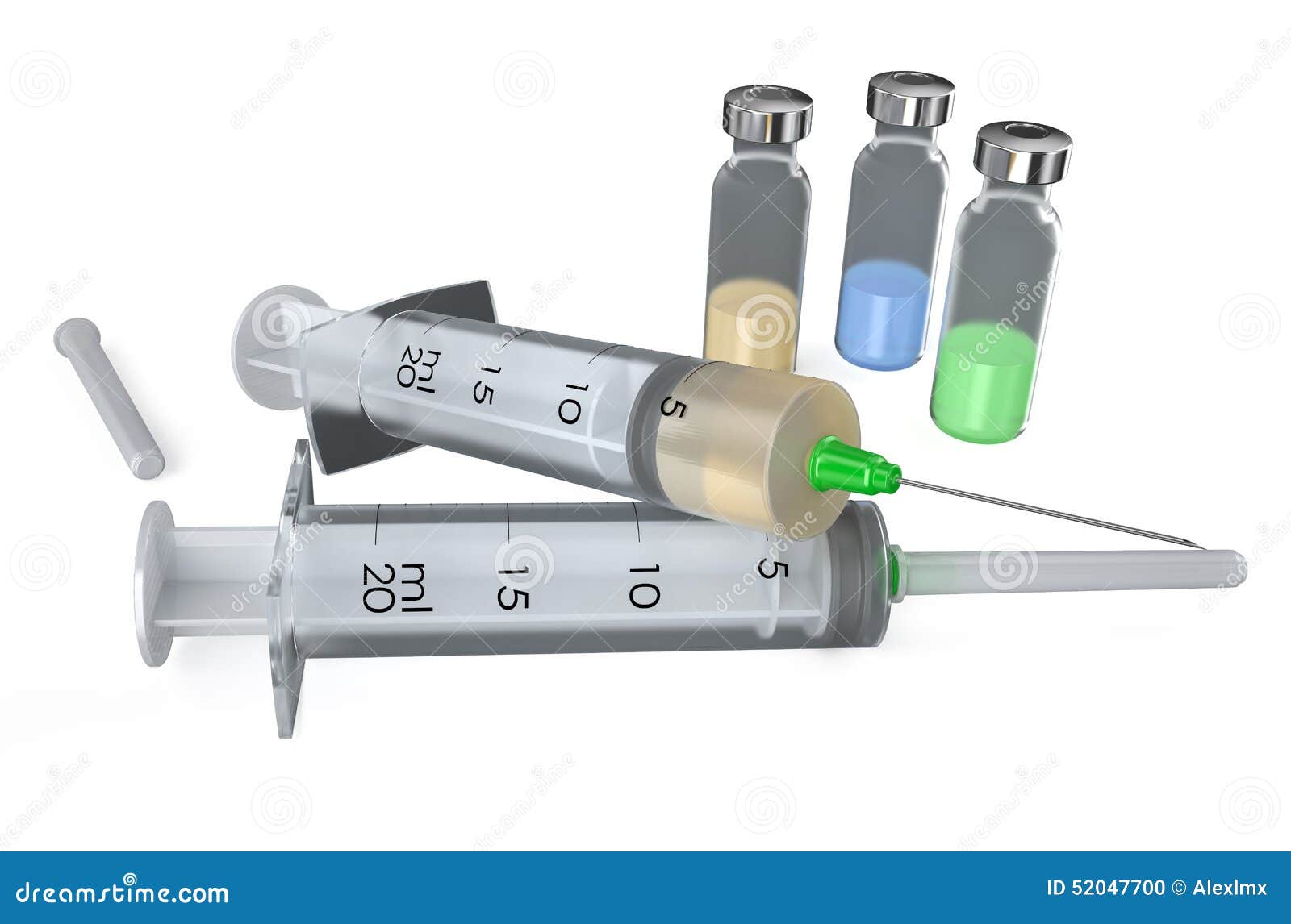 Spritze Und Ampullen, Medizinkonzept Stockfoto - Bild von gesundheit ...