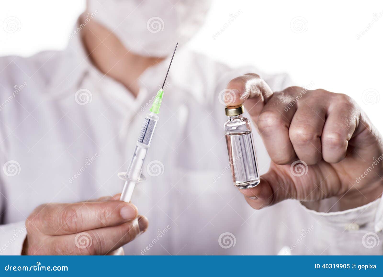 Spritze und Phiole stockbild. Bild von medizinisch, bestandteil - 40319905