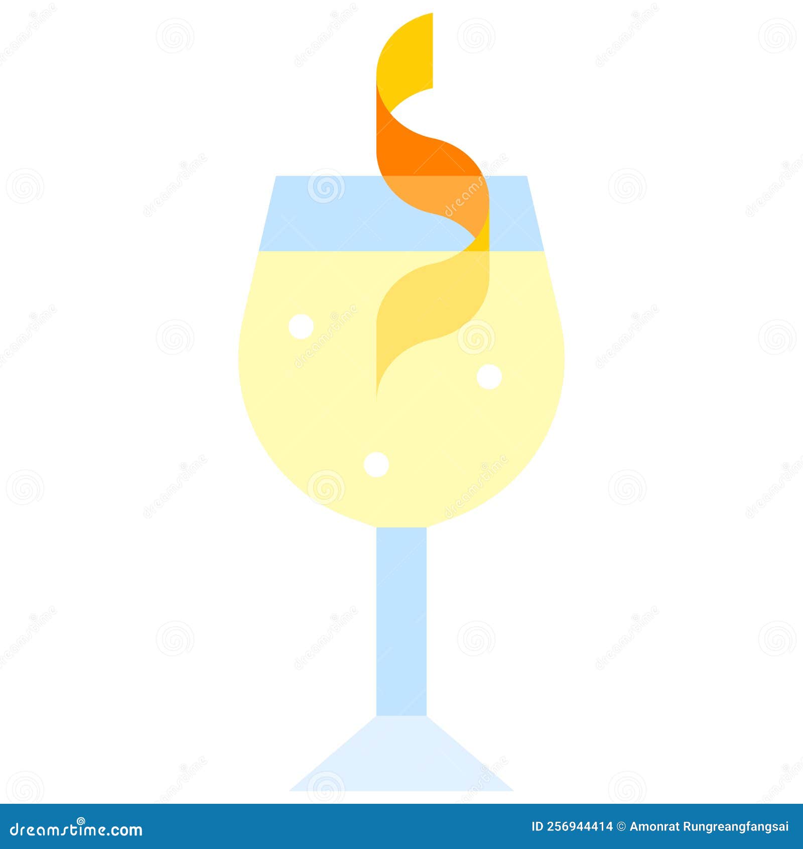Spritzer Cocktail Icon, Alcoholic Mixed Drink Vector Stock Vector ...