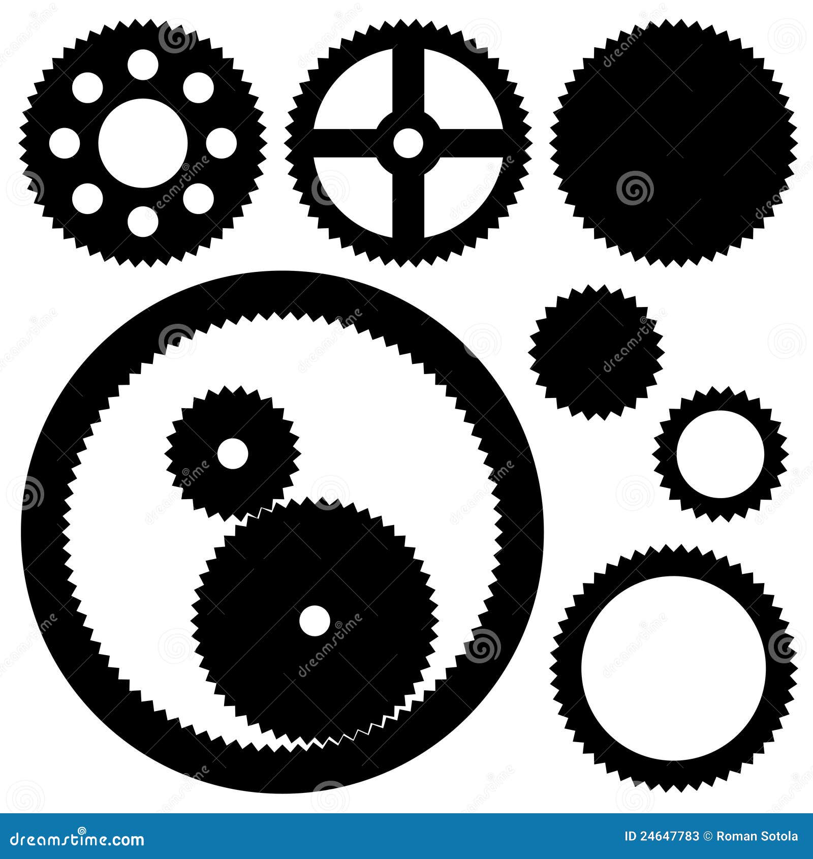 Sprockets Illustration Cartoon Vector | CartoonDealer.com #248085399