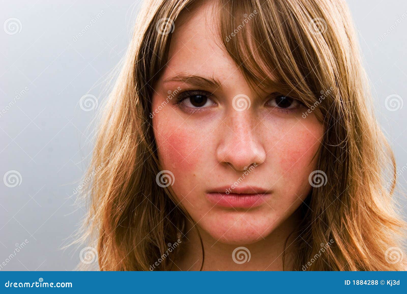 Sproeten stock foto. Image of ogen, bloos, rood, meisje - 1884288