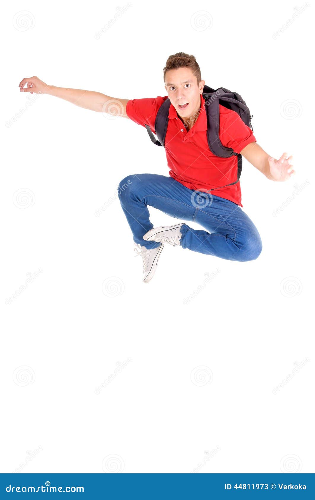 Sprong stock afbeelding. Image of jongen, activiteit - 44811973