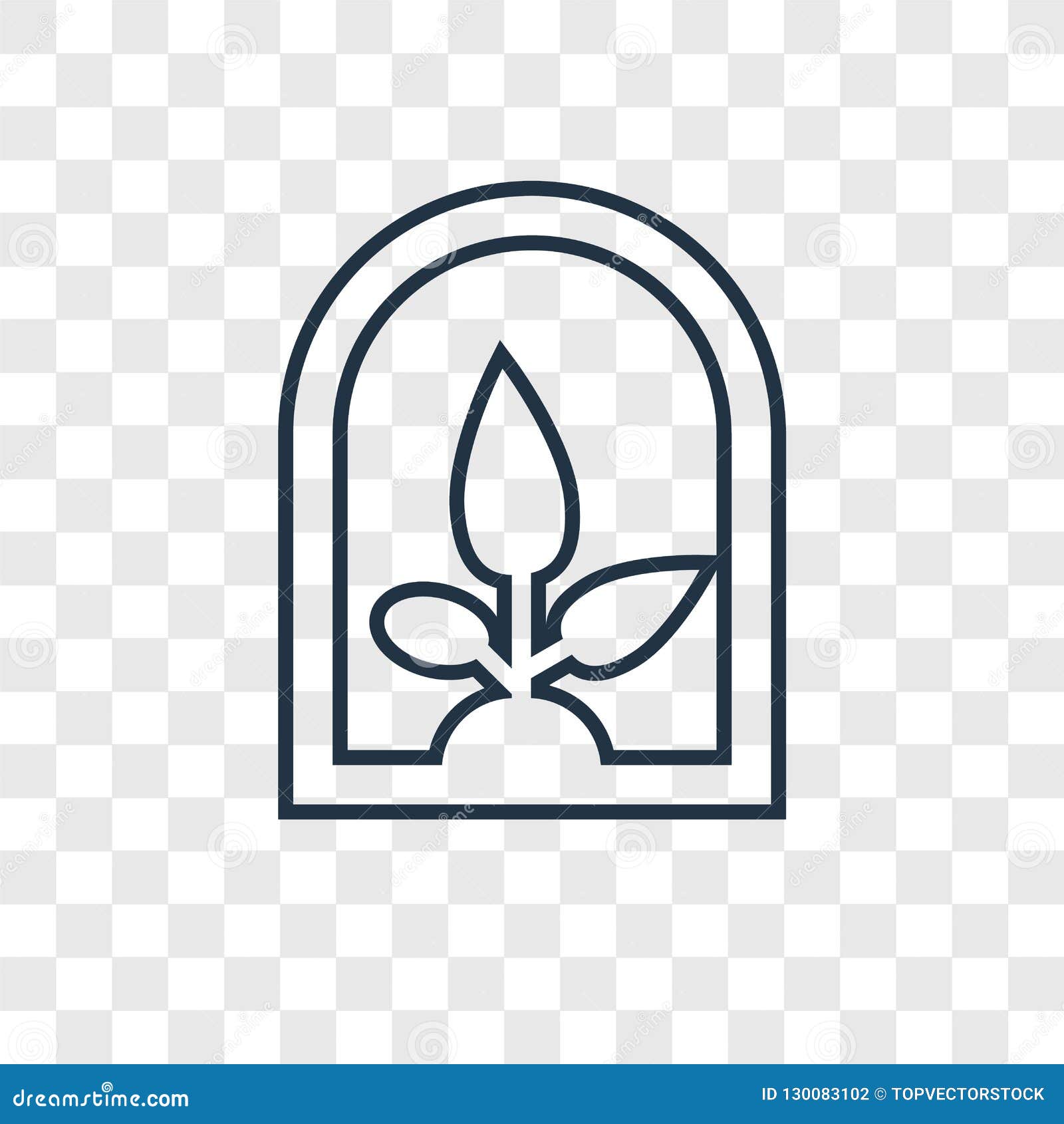 Sprout Concept Vector Linear Icon Isolated on Transparent Background ...