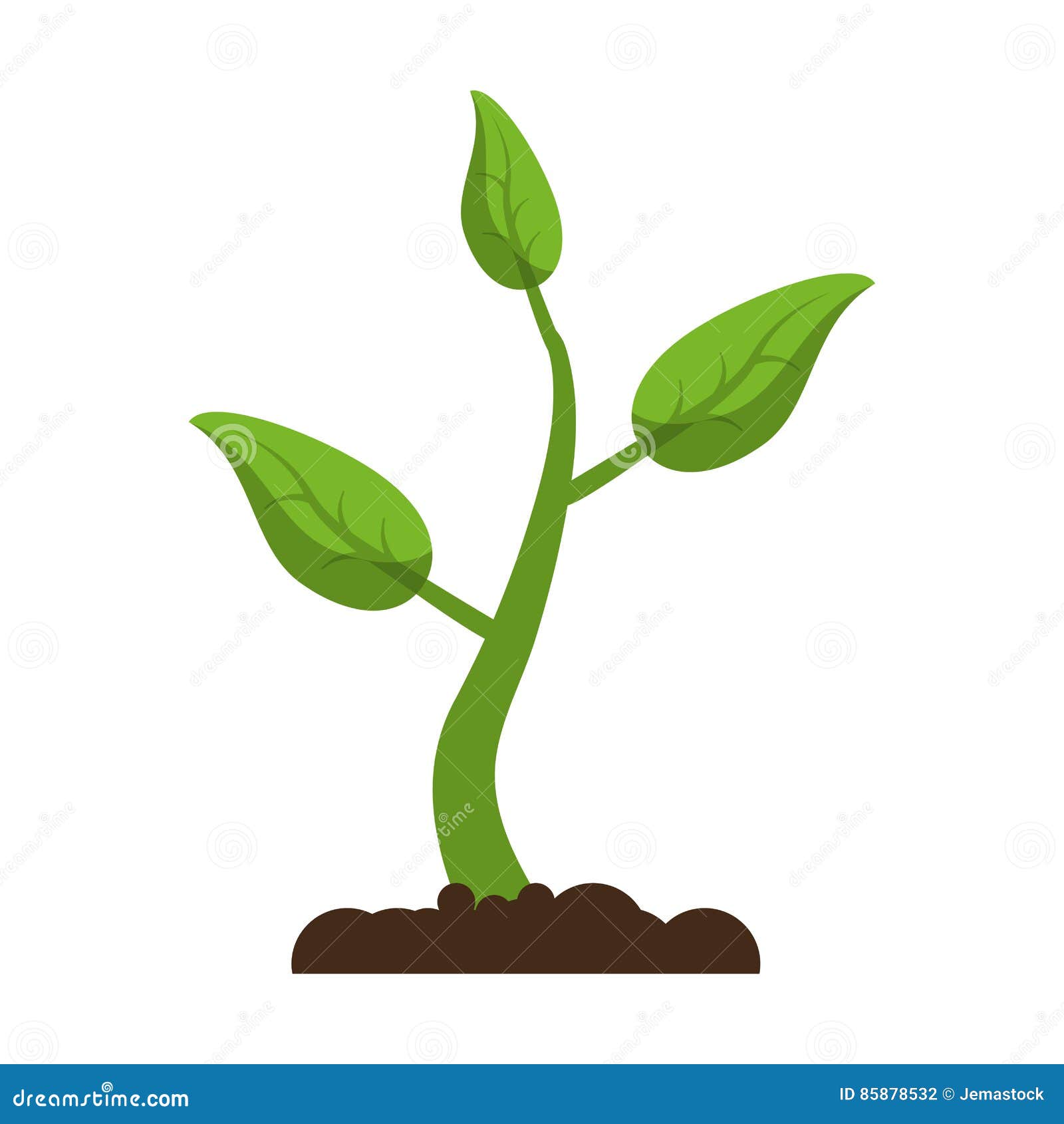 Sprout growing plant eco stock vector. Illustration of cultivate - 85878532