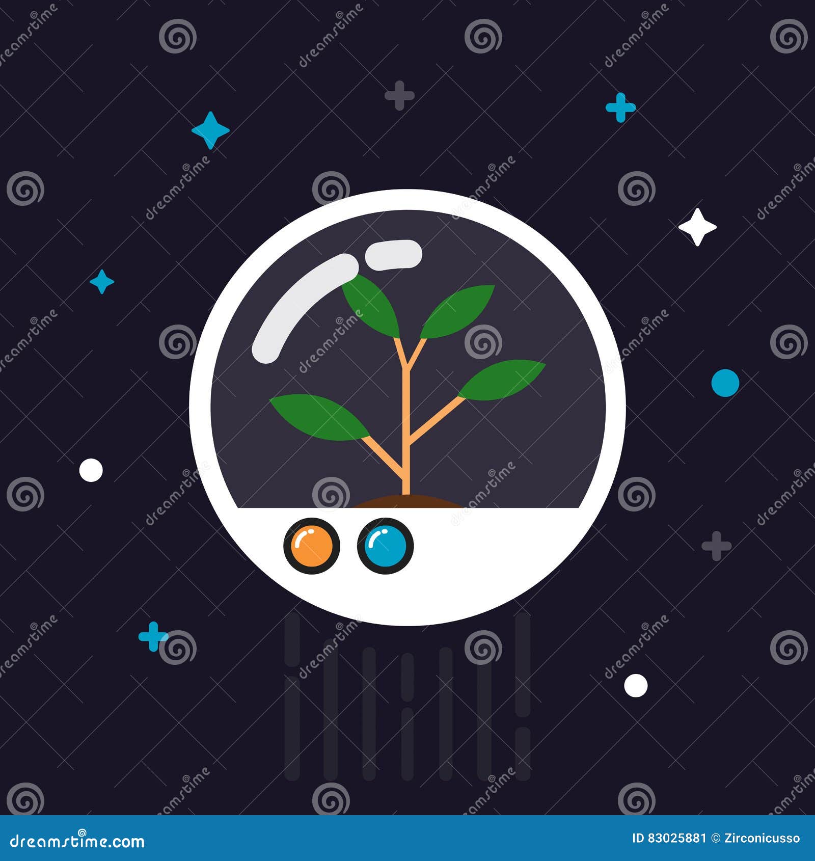 Sprout of hope stock vector. Illustration of ozone, earth - 83025881