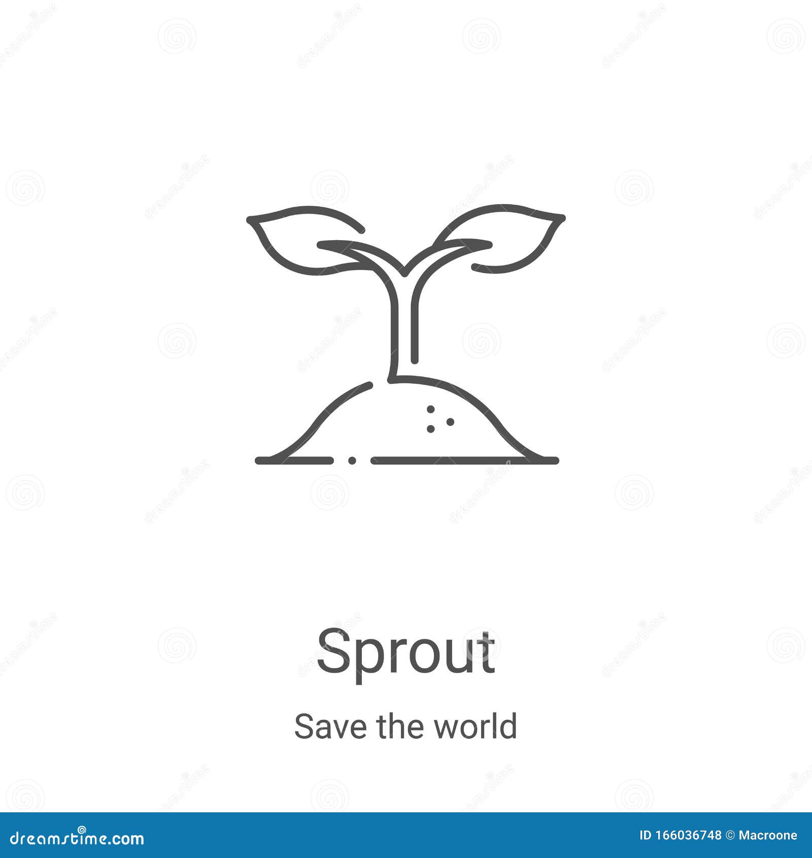 Sprout Icon Vector from Save the World Collection. Thin Line Sprout ...