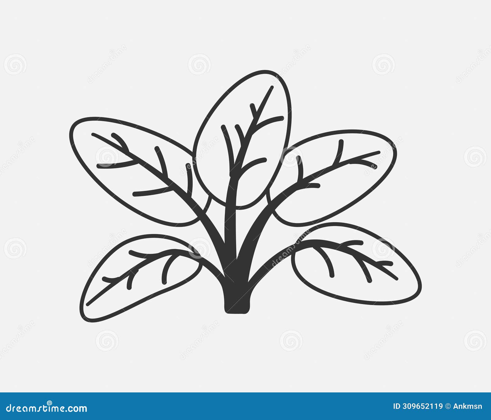 Sprout with Leaf Vector Icon. Plant Symbol of Nature and Environment ...