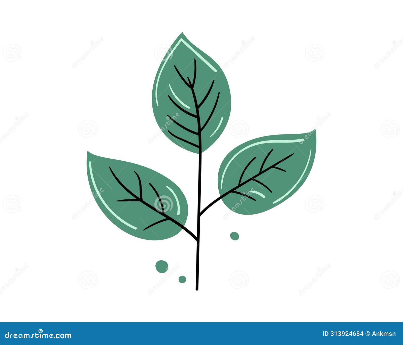 Sprout with Leaf Vector Icon. Plant Symbol of Nature and Environment ...