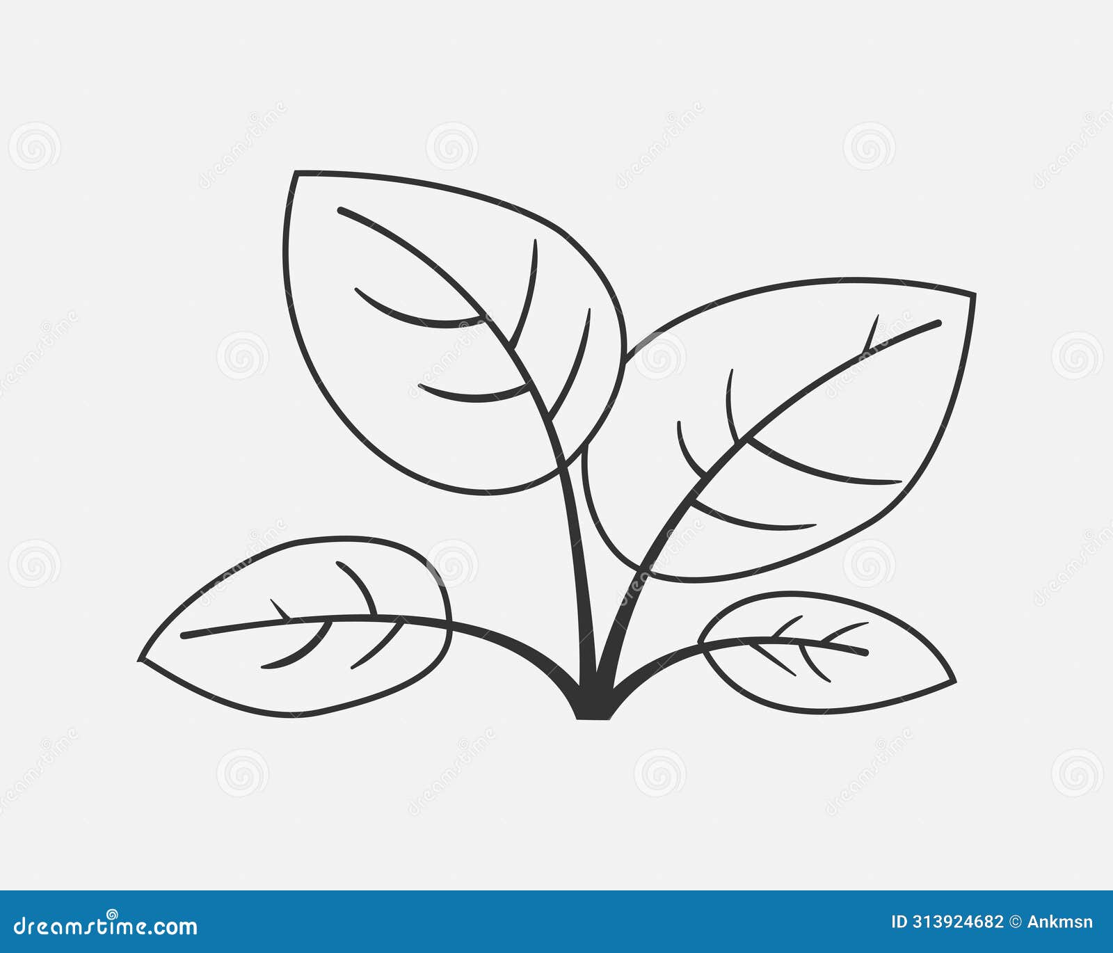 Sprout with Leaf Vector Icon. Plant Symbol of Nature and Environment ...