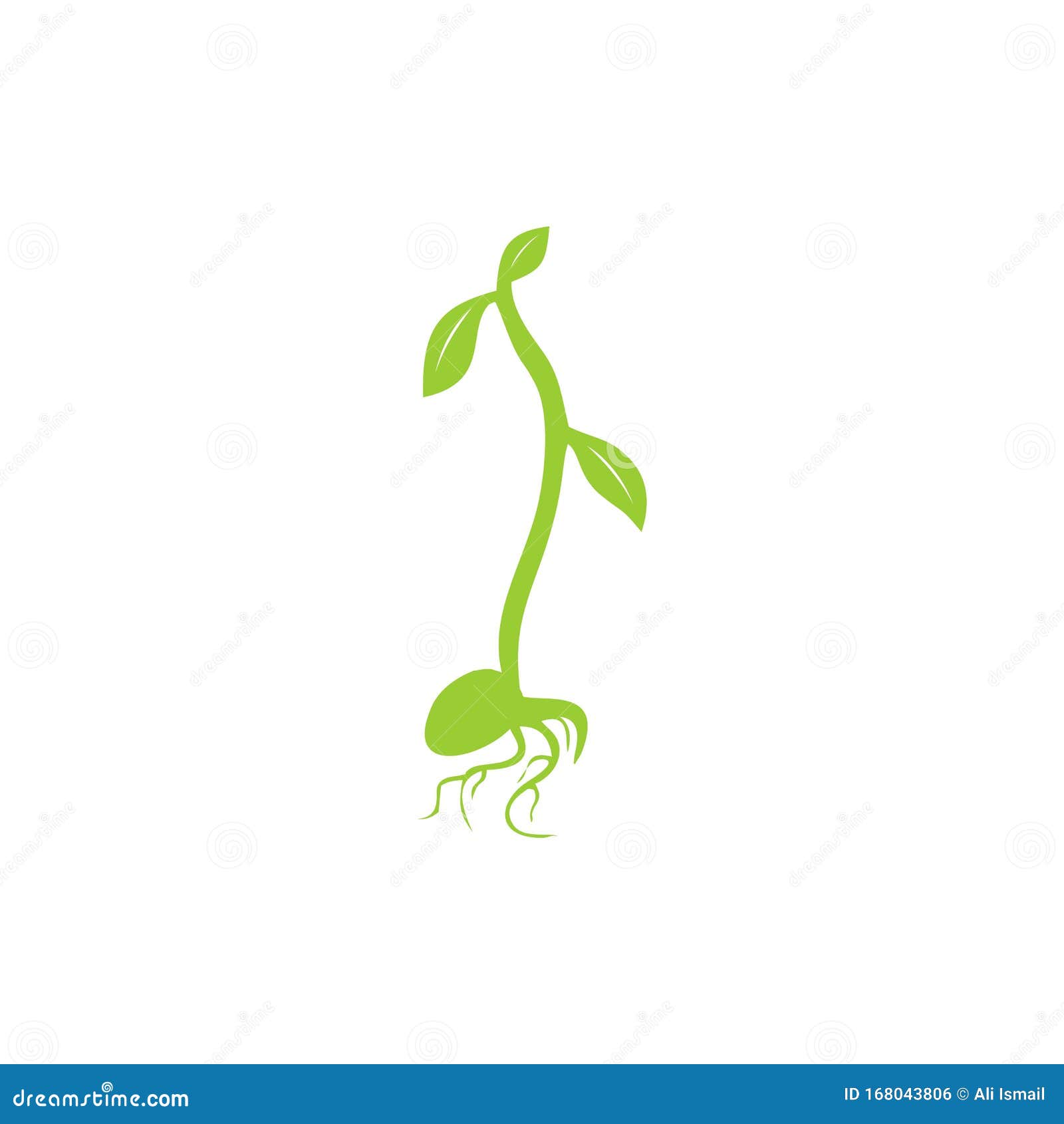 Sprout, Seed and Shoots Logo Stock Vector - Illustration of growing ...