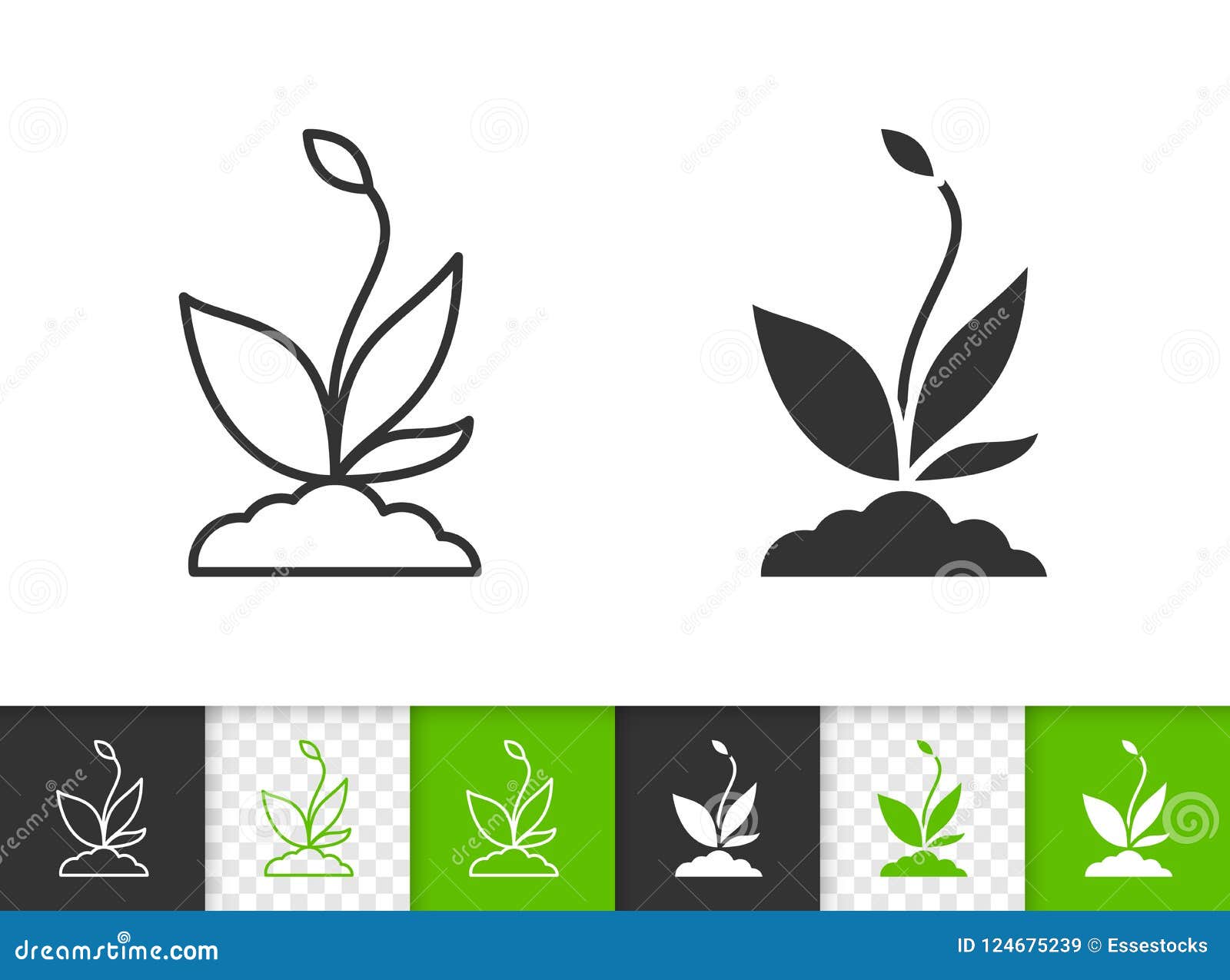 Simple Sprout Stock Illustrations – 11,784 Simple Sprout Stock ...