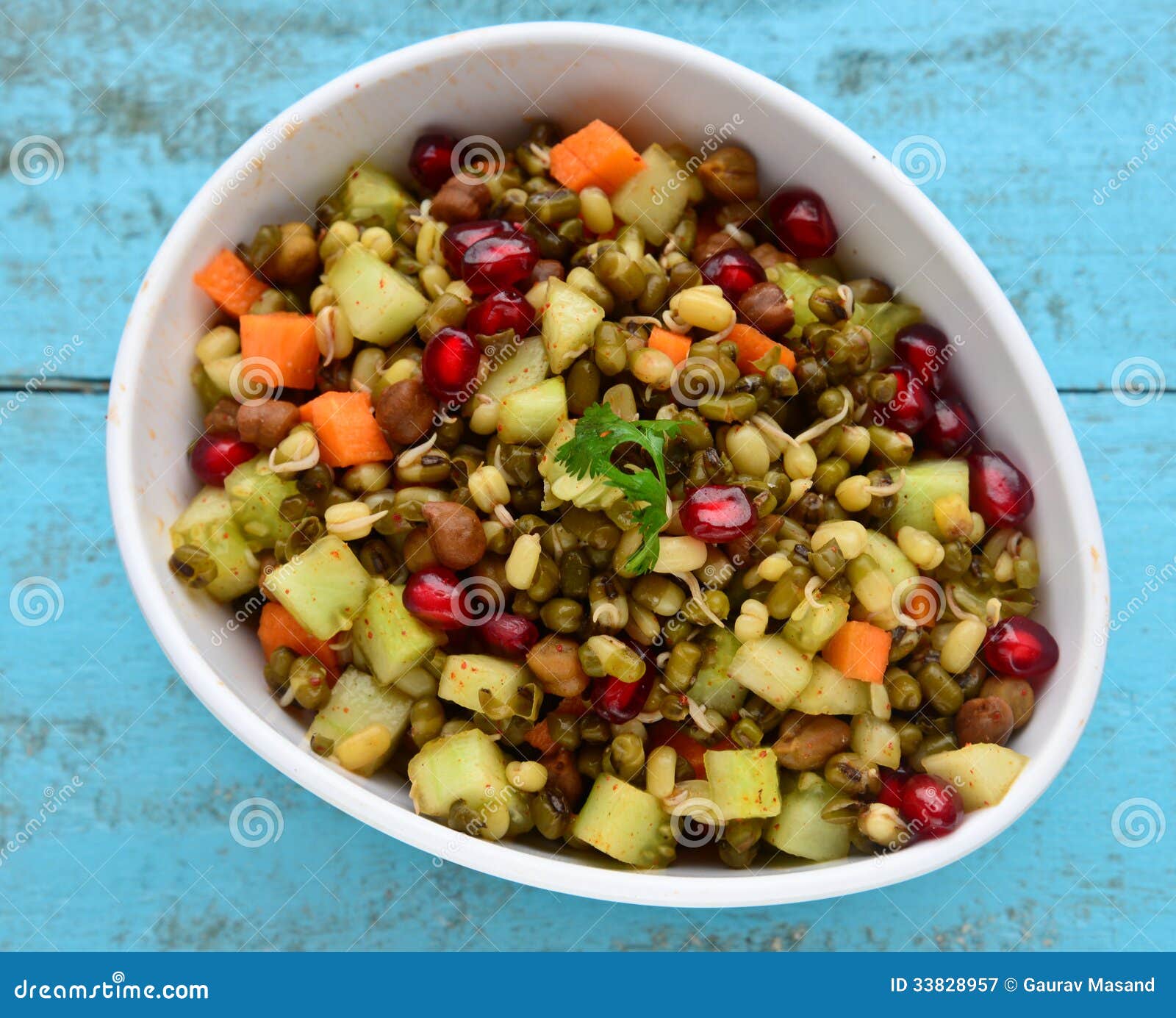 Sprouts chaat stock image. Image of mung, breakfast, close - 33828957
