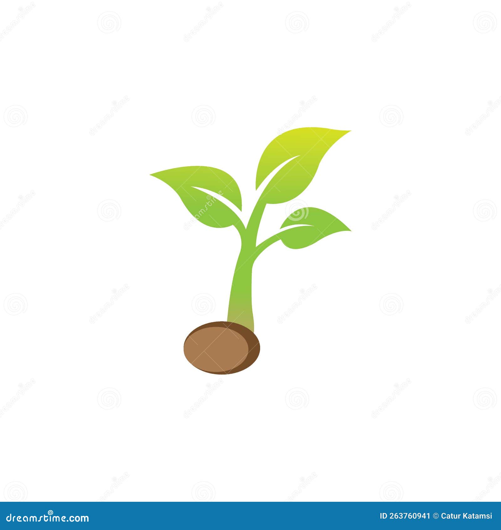 Sprouts Icon Logo Vector Design Stock Vector - Illustration of greenery ...