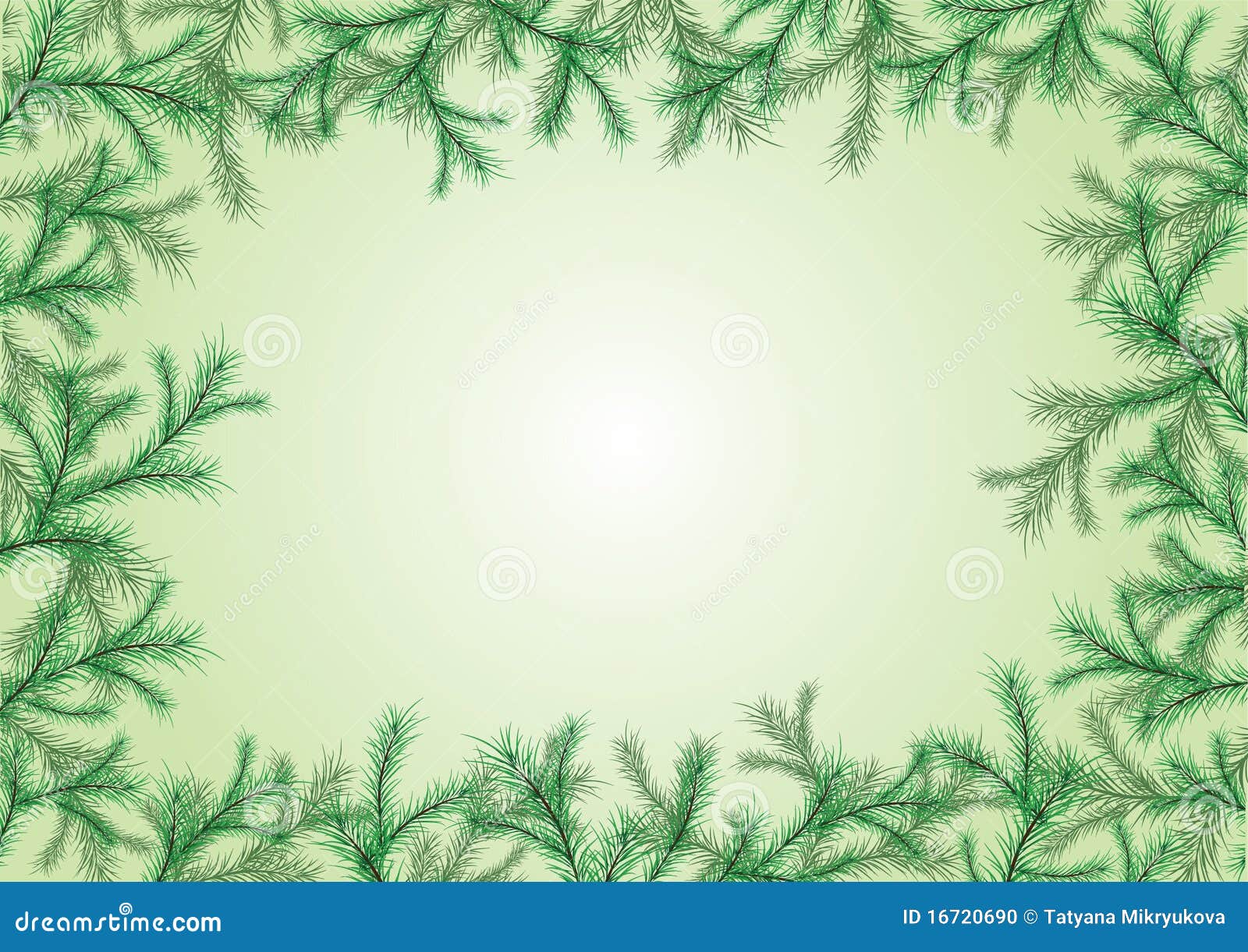 Spruce frame stock vector. Illustration of january, border - 16720690