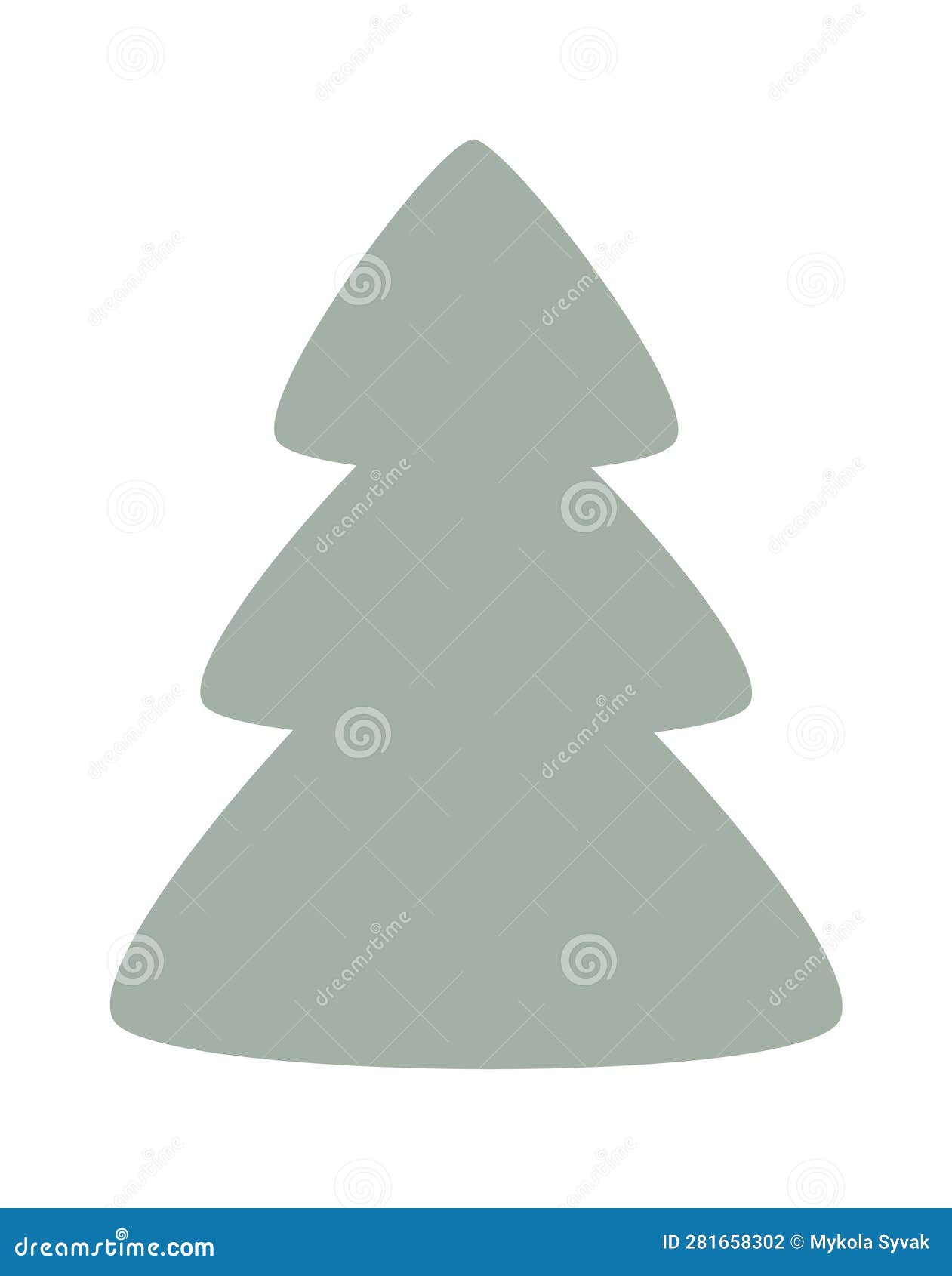 Spruce Tree Icon stock vector. Illustration of abstract - 281658302