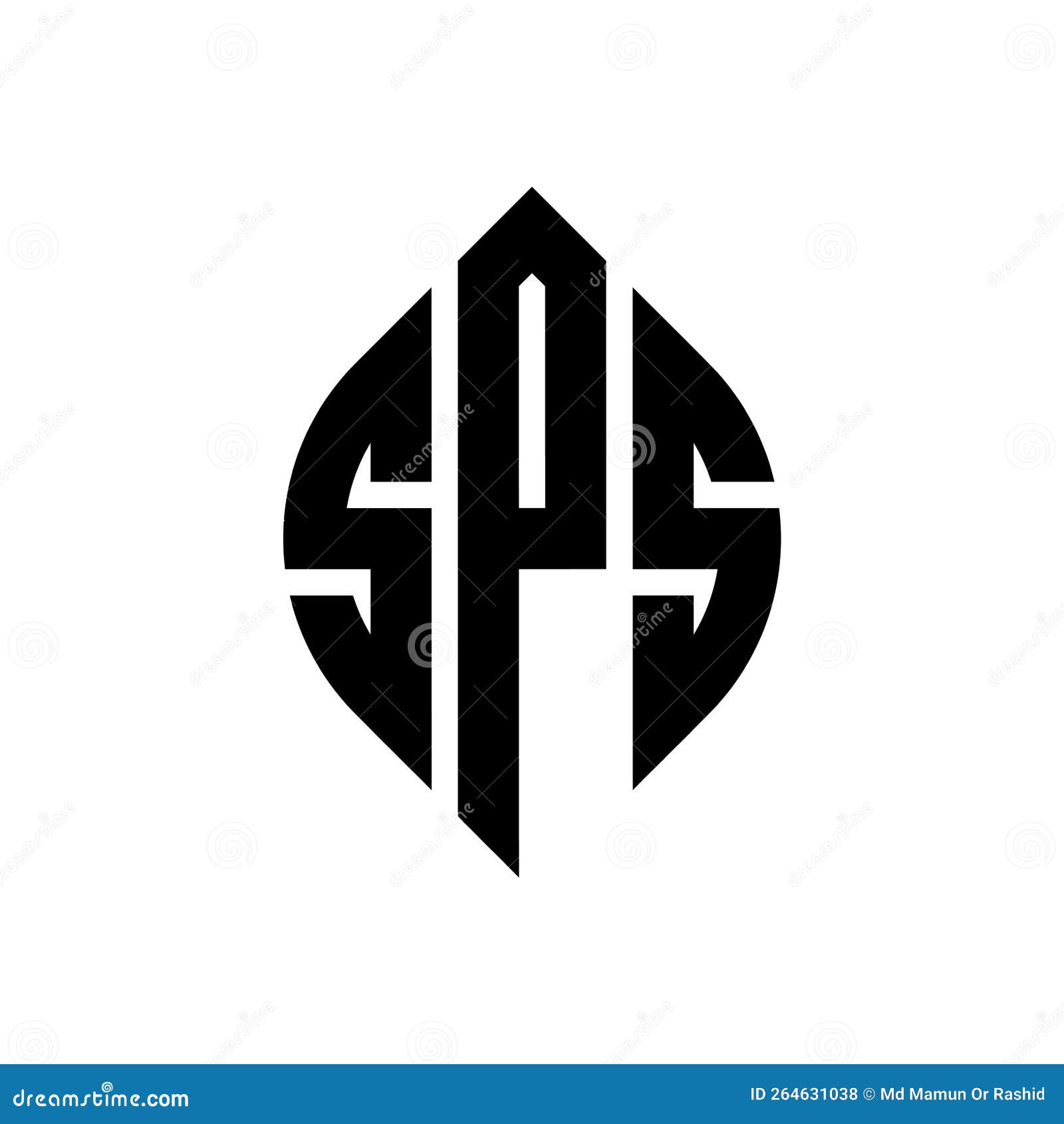 SPS Circle Letter Logo Design With Circle And Ellipse Shape. SPS ...