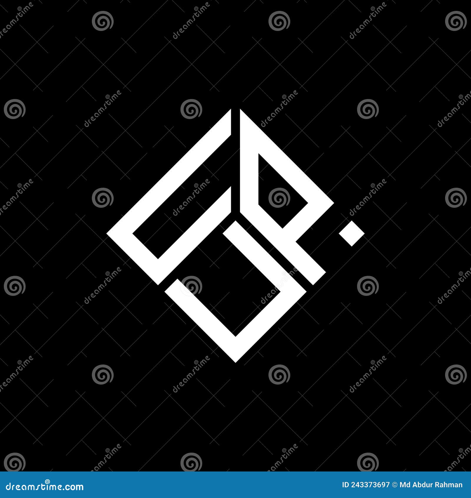 SPS Letter Logo Design On Black Background. SPS Creative Initials ...