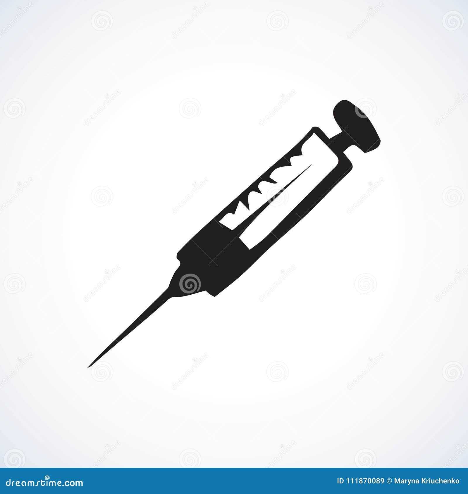 Spuit Vector tekening vector illustratie. Illustration of ziekenhuis ...