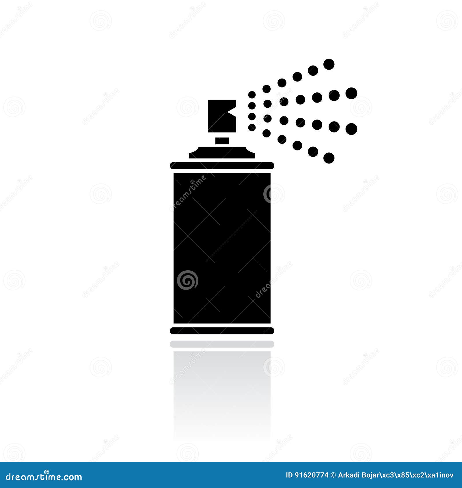 Spuitbus vectorpictogram vector illustratie. Illustration of ...