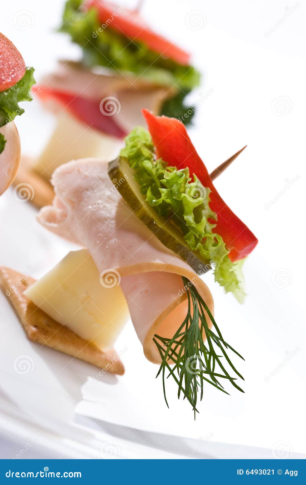 Spuntino chiaro immagine stock. Immagine di antipasto - 6493021