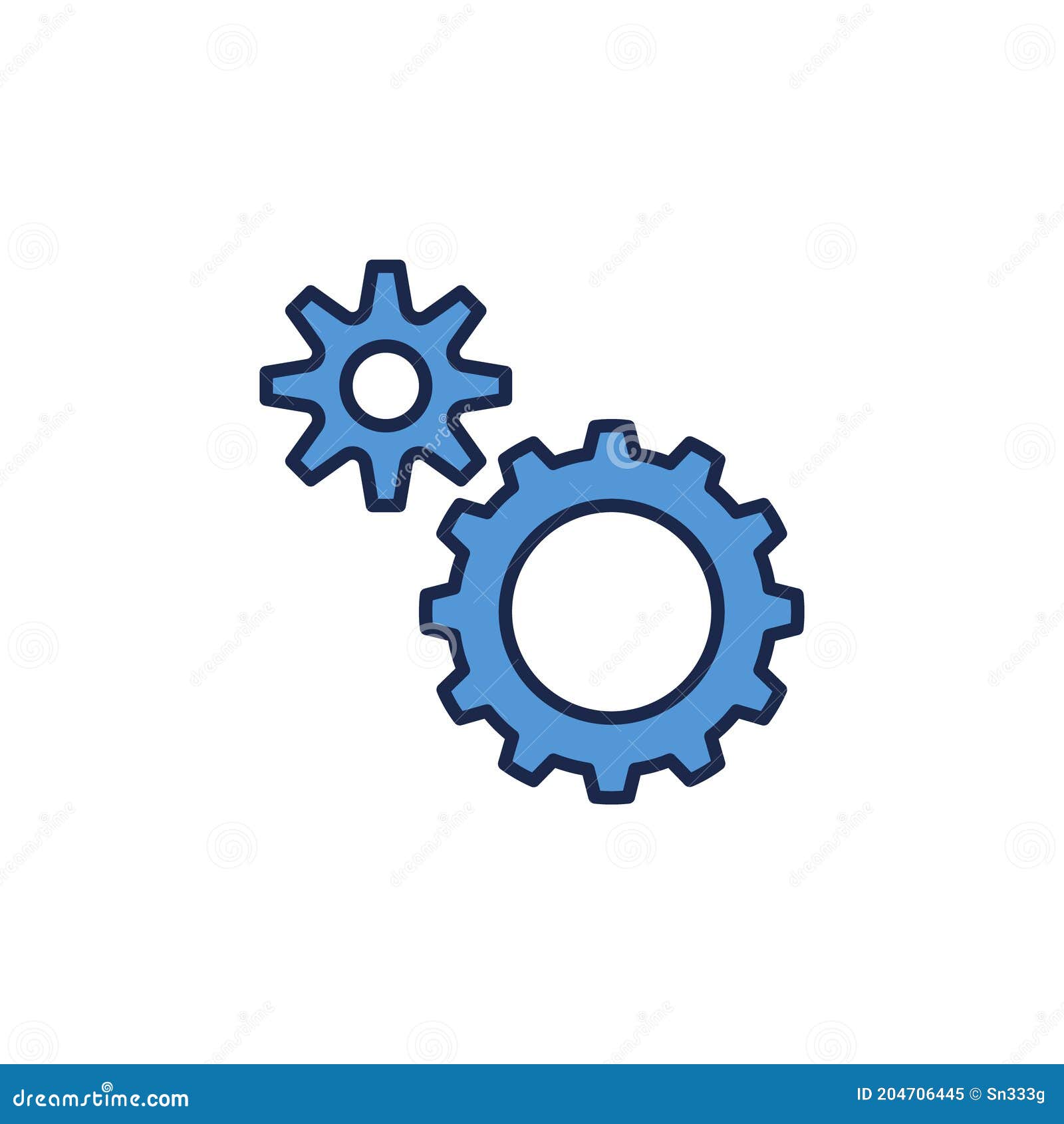 Spur Gears Vector Concept Blue Icon Stock Vector - Illustration of spur ...
