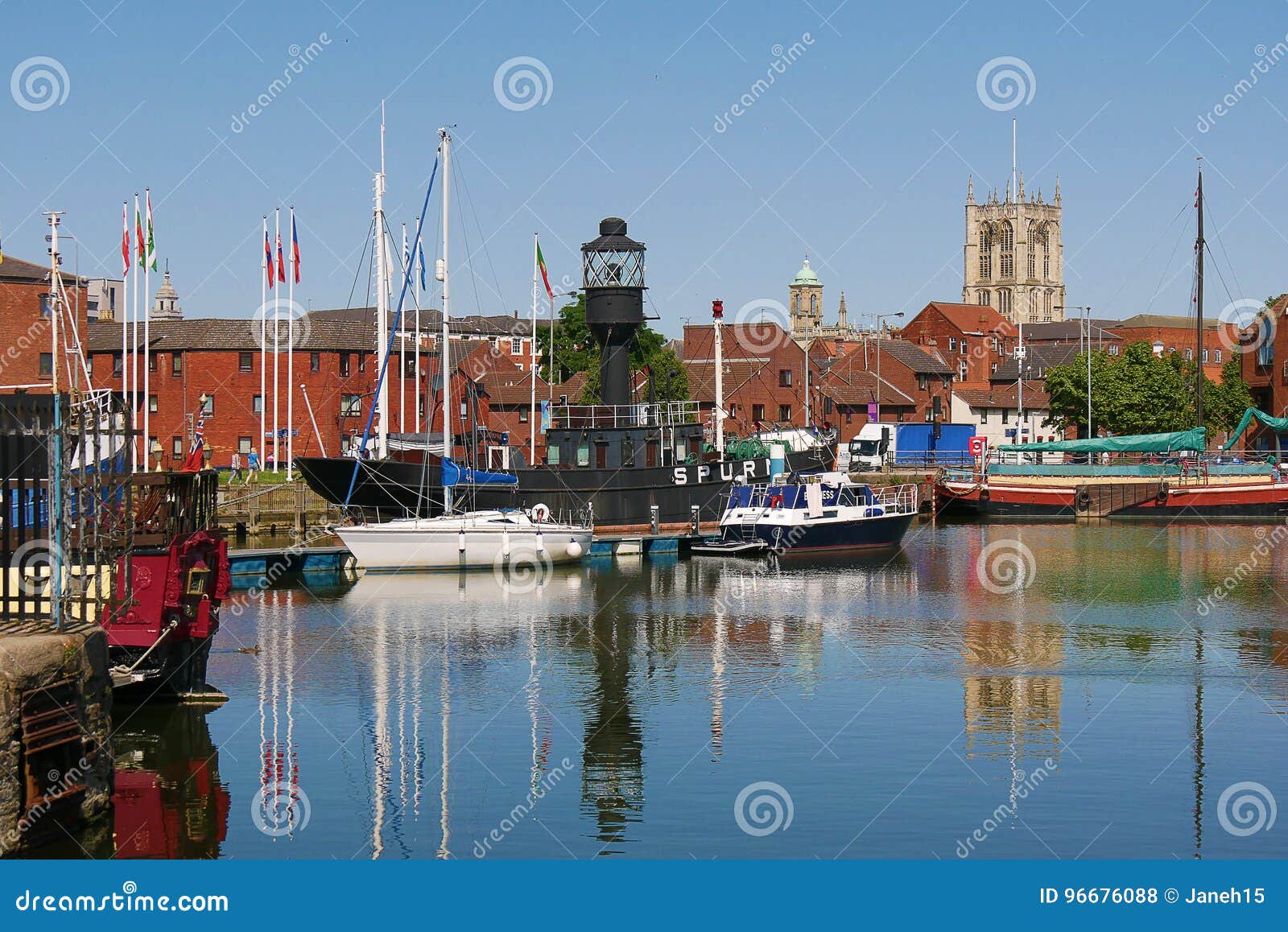 Spurn Lightship in Hull editorial stock photo. Image of recreation ...