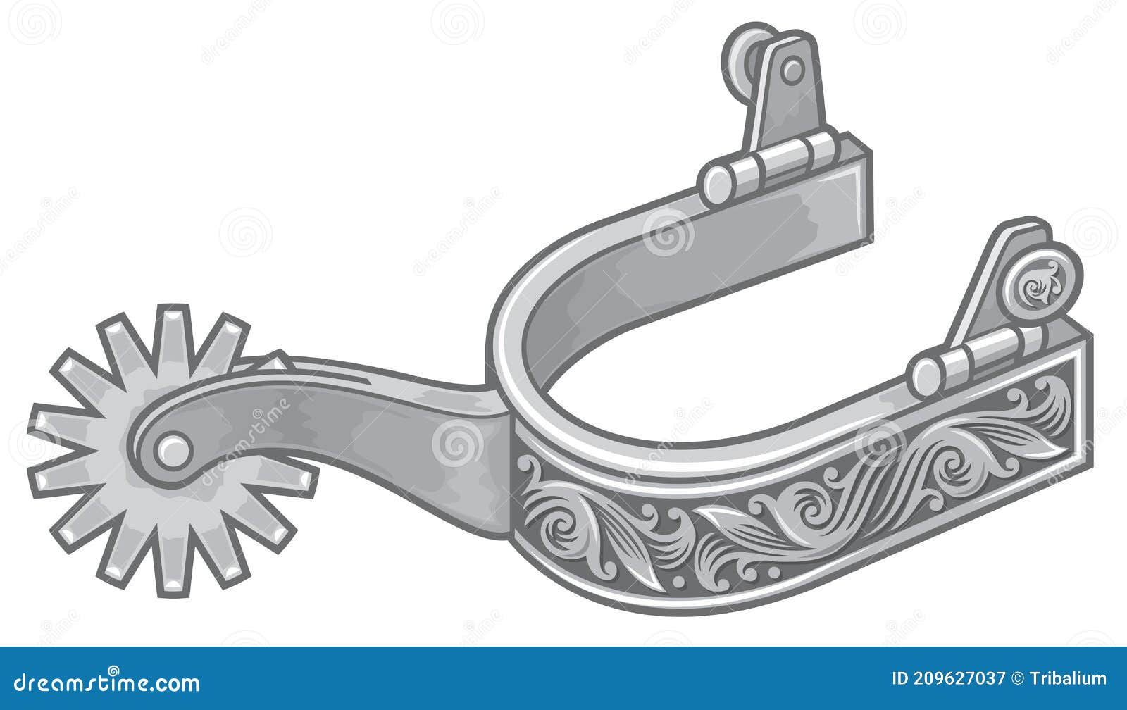Spurs Vintage Design Vector Illustration Stock Illustration ...
