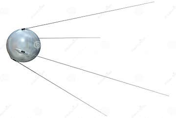 Sputnik 1 stock illustration. Illustration of soviet, radio - 1766474